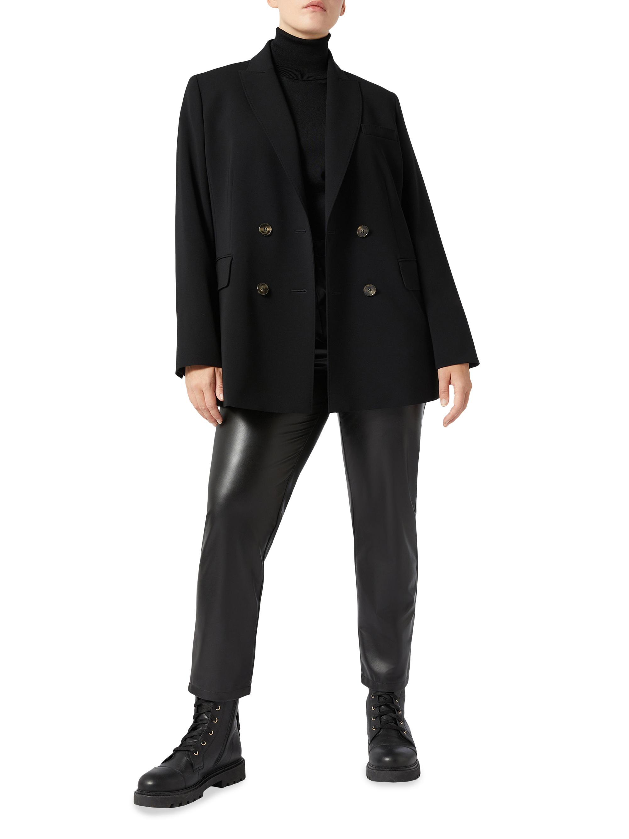 Marina Rinaldi Coated Fabric Trousers | Saks Fifth Avenue