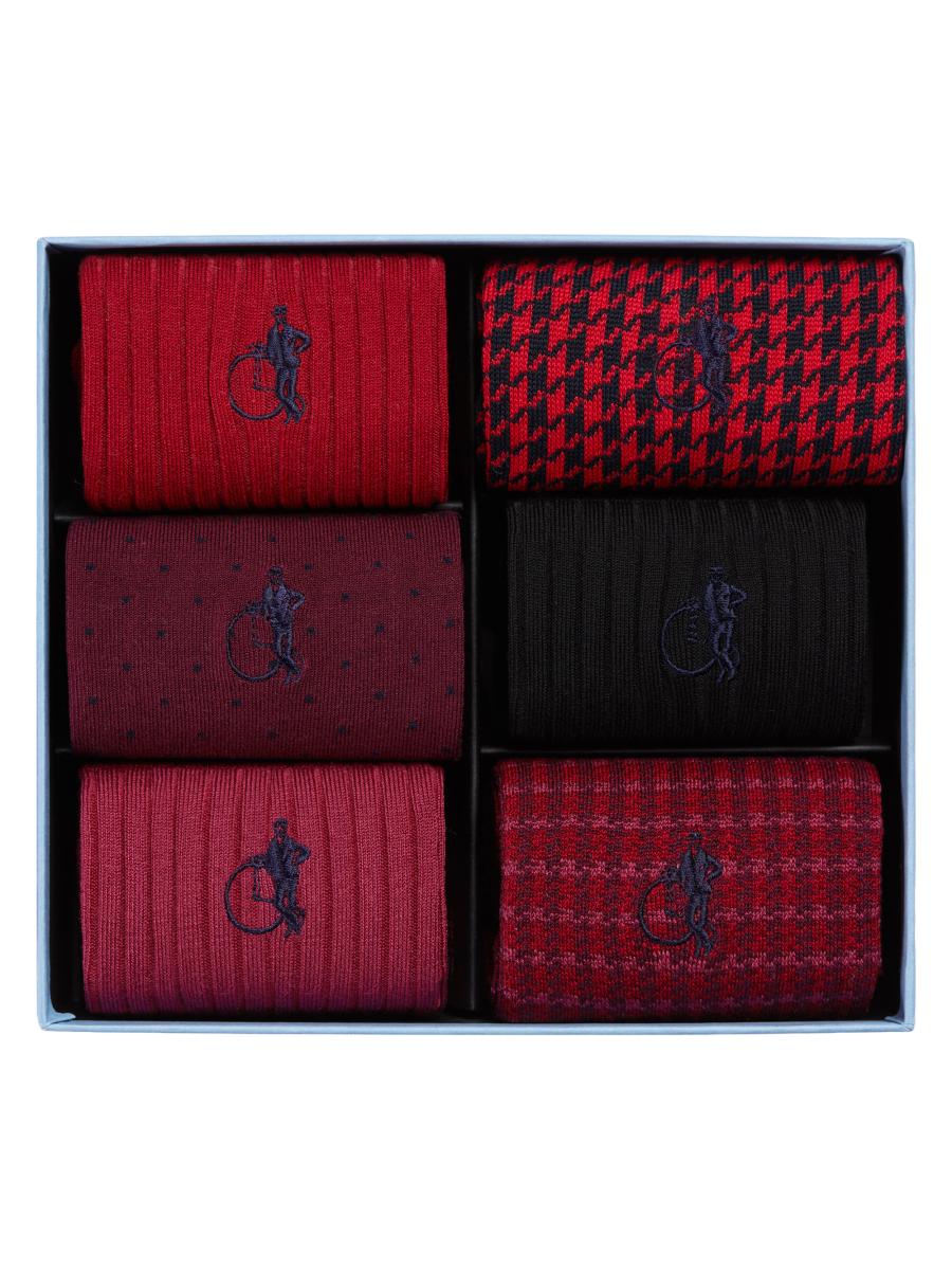 London Sock Company Dash of Class Ruby 6-Pack Socks | Saks Fifth Avenue