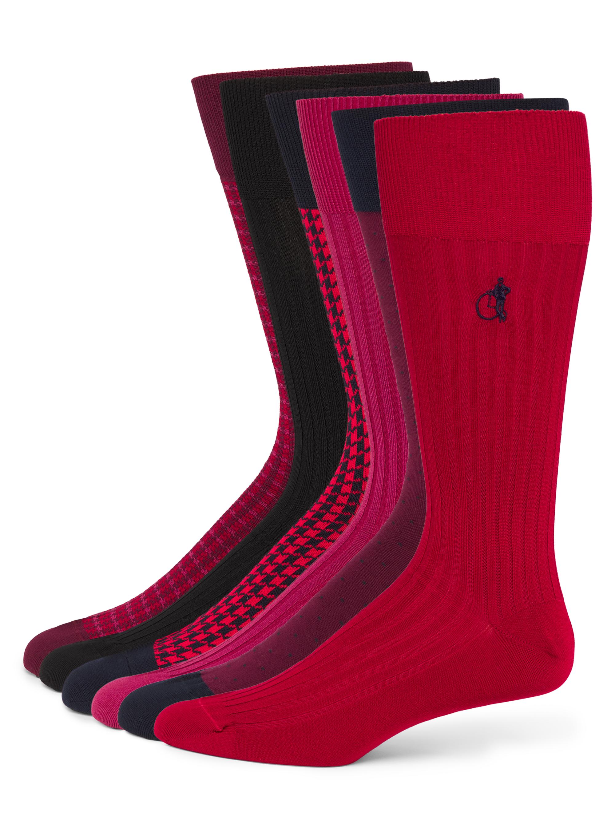 London Sock Company Dash of Class Ruby 6-Pack Socks | Saks Fifth Avenue