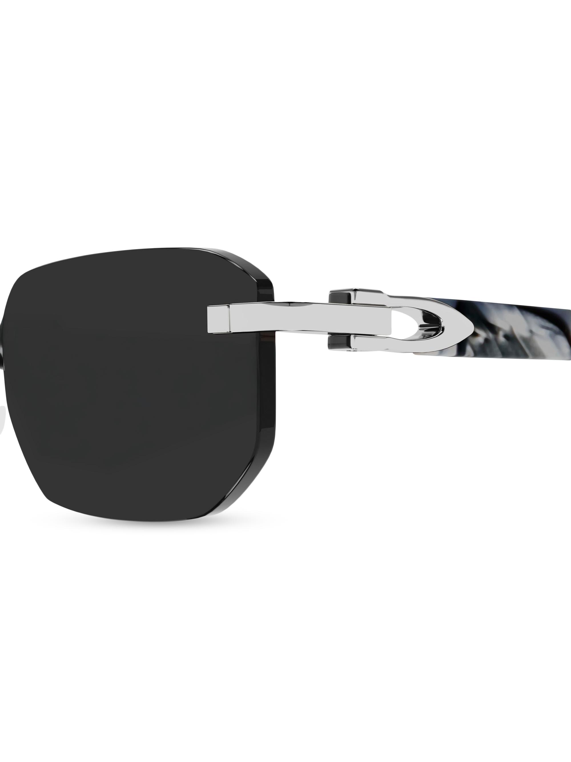 Cartier C Decor 53MM 24K-Gold-Plated Rimless Rectangular Sunglasses ...