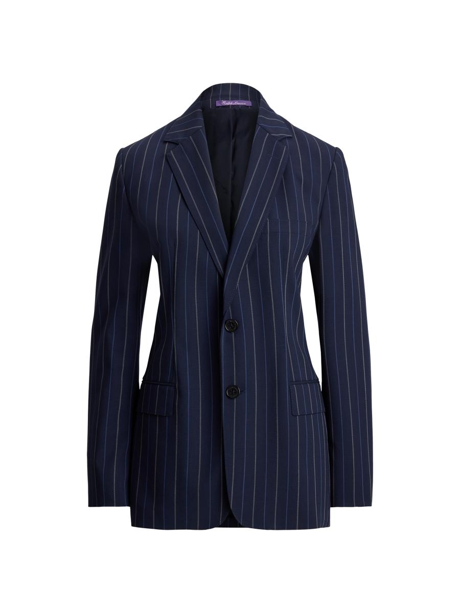 Ralph Lauren Collection Marcy Striped Wool Jacket | Saks Fifth Avenue
