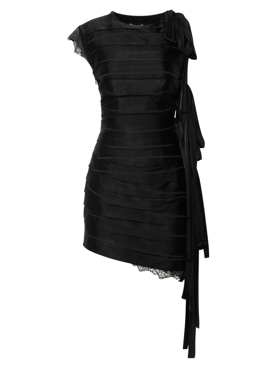 Et Ochs Karmen Burnout Satin Bow Minidress | Saks Fifth Avenue