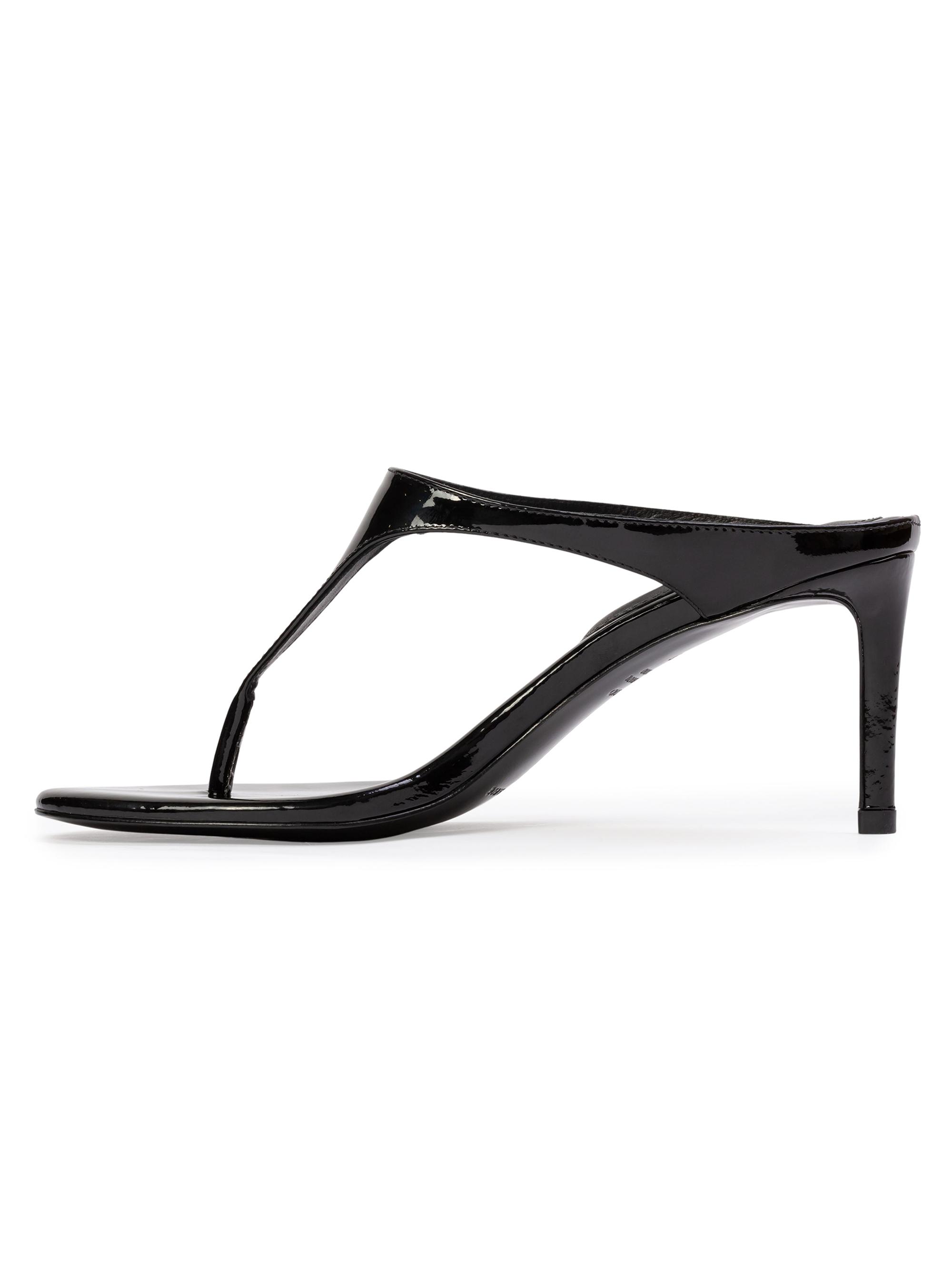 Black Suede Studio Laurel 65MM Patent Mules | Saks Fifth Avenue