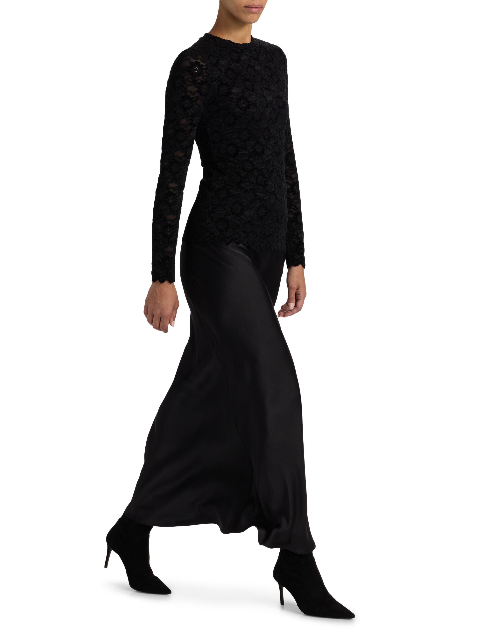 Johnny Was Natalie Stretch Lace Long-Sleeve T-Shirt | Saks Fifth Avenue