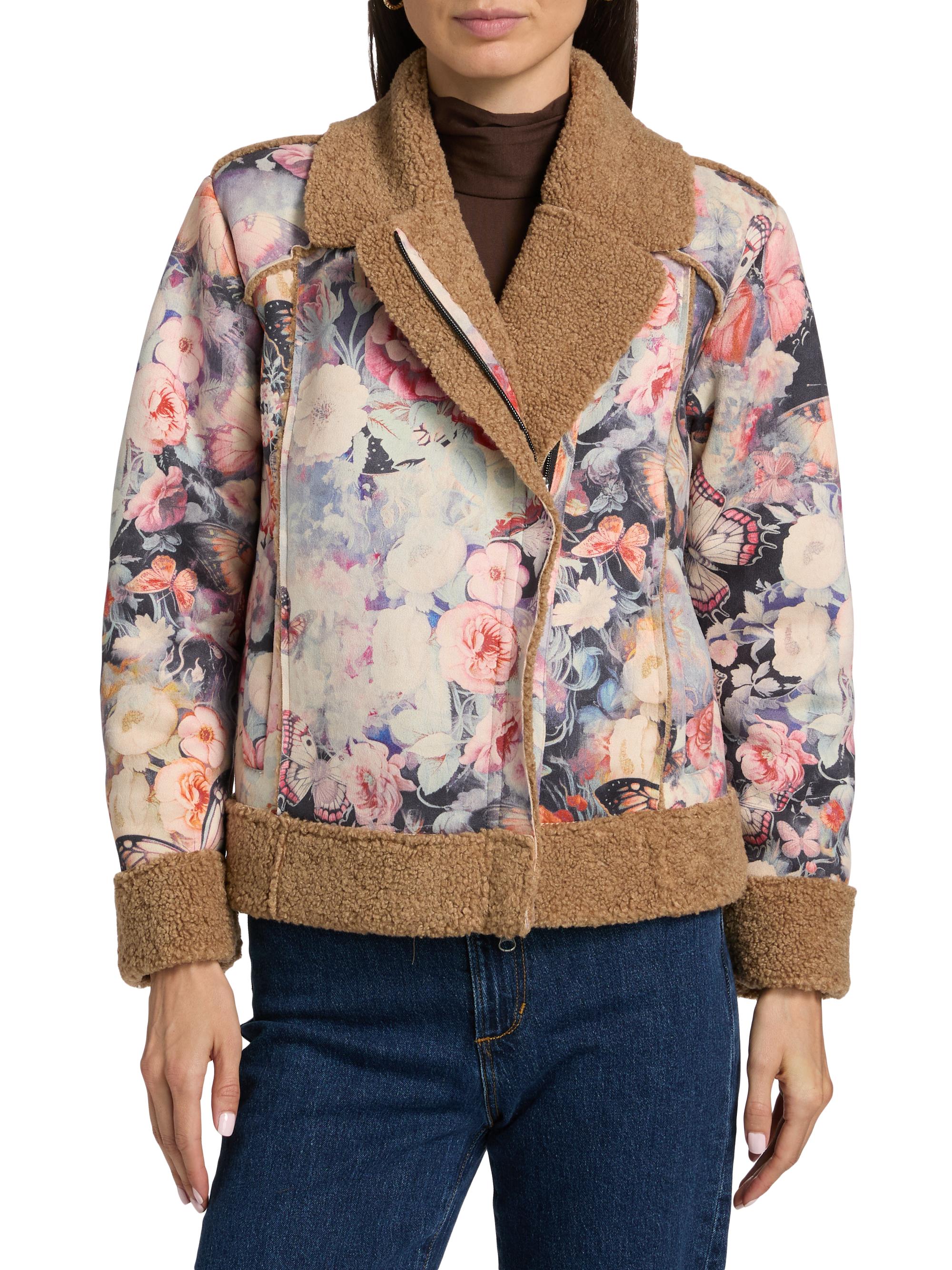 Johnny Was Maravilla Floral Faux Suede Moto Jacket | Saks Fifth Avenue