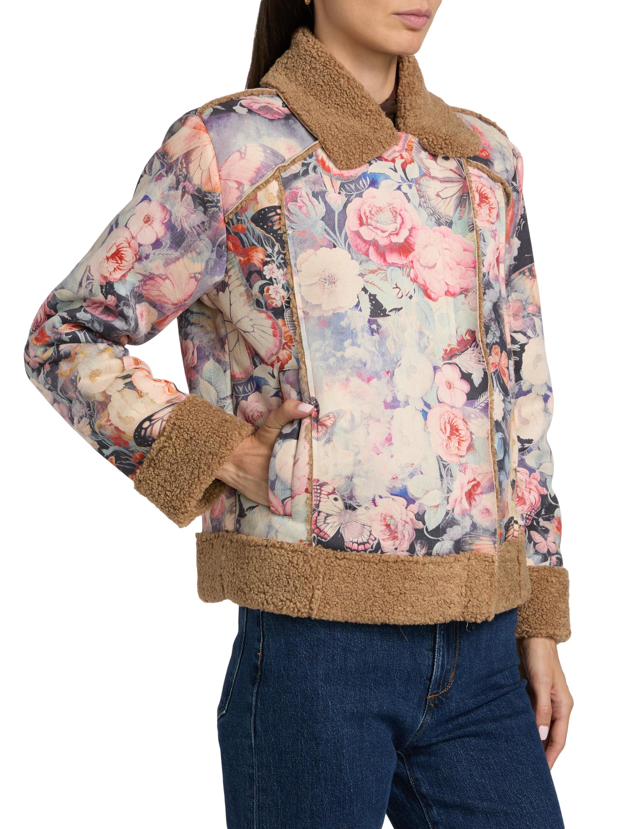 Johnny Was Maravilla Floral Faux Suede Moto Jacket | Saks Fifth Avenue