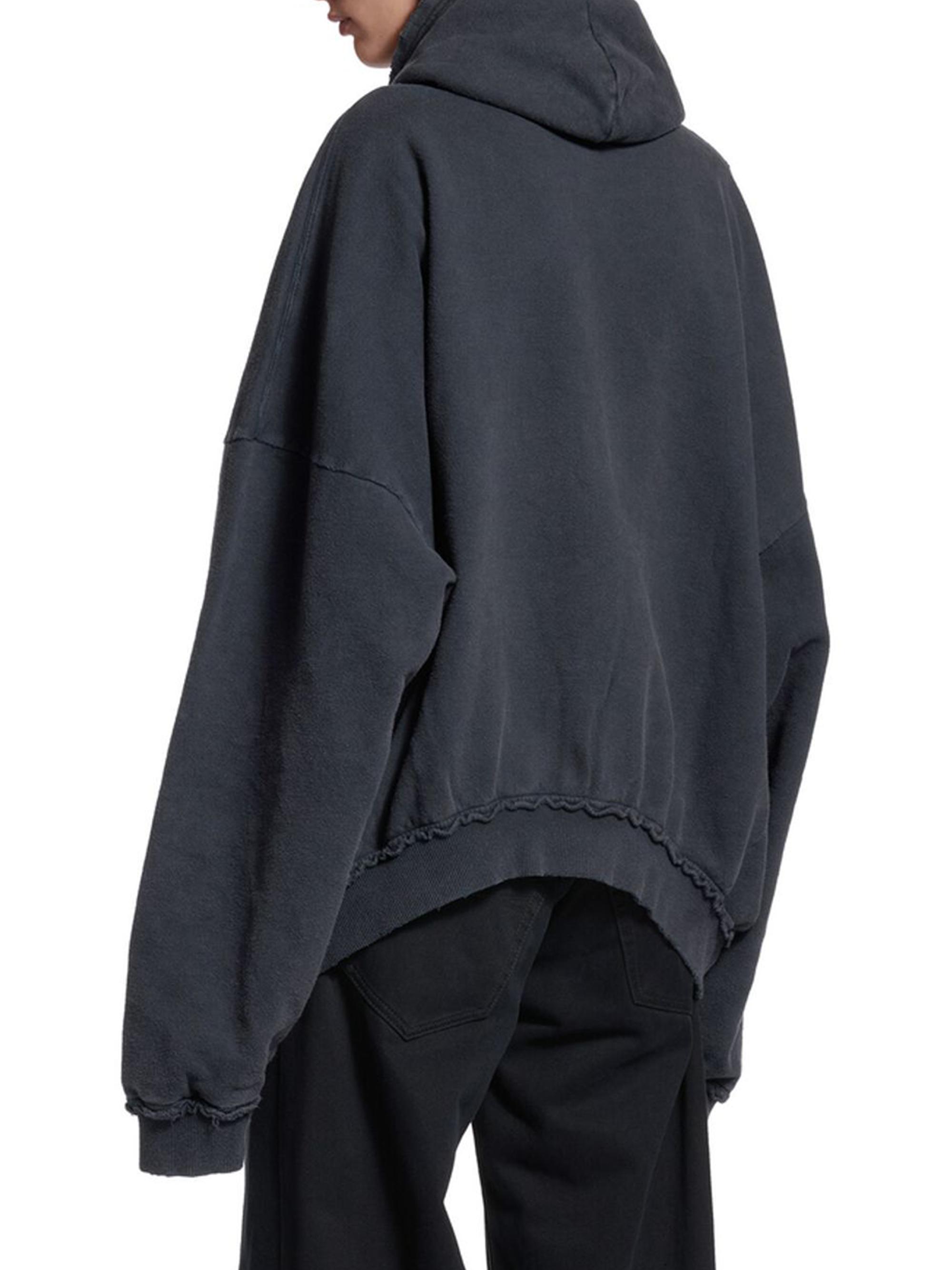 Balenciaga Fashion Designer Pulled Zip-Up Hoodie Large Fit | Saks Fifth ...