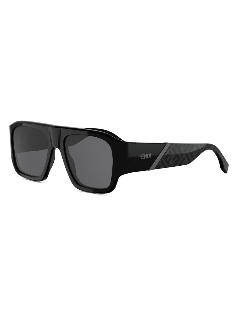Fendi Diagonal 54MM Square Sunglasses | Saks Fifth Avenue