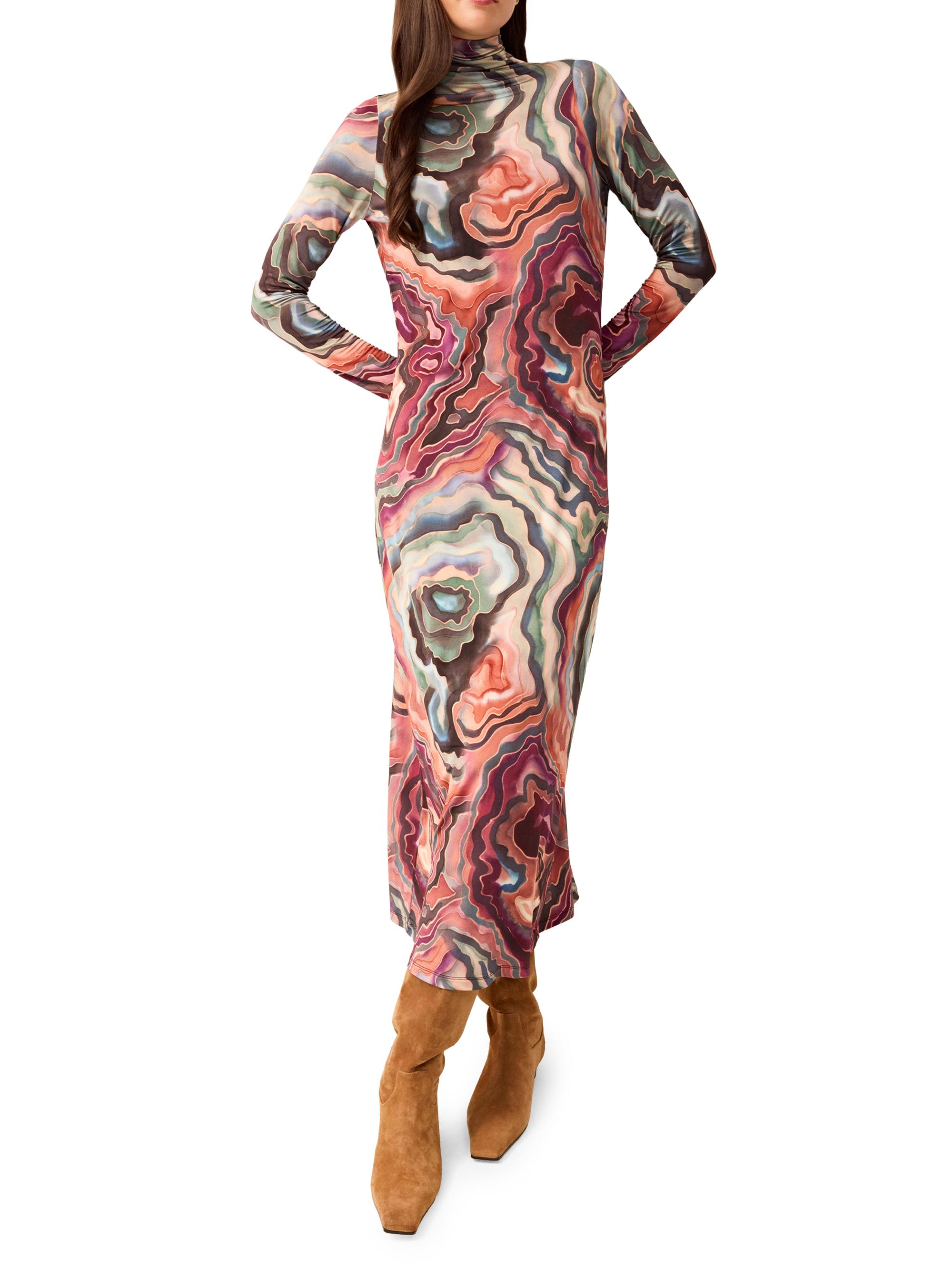 Marie Oliver Paxton Abstract Turtleneck Midi-Dress | Saks Fifth Avenue
