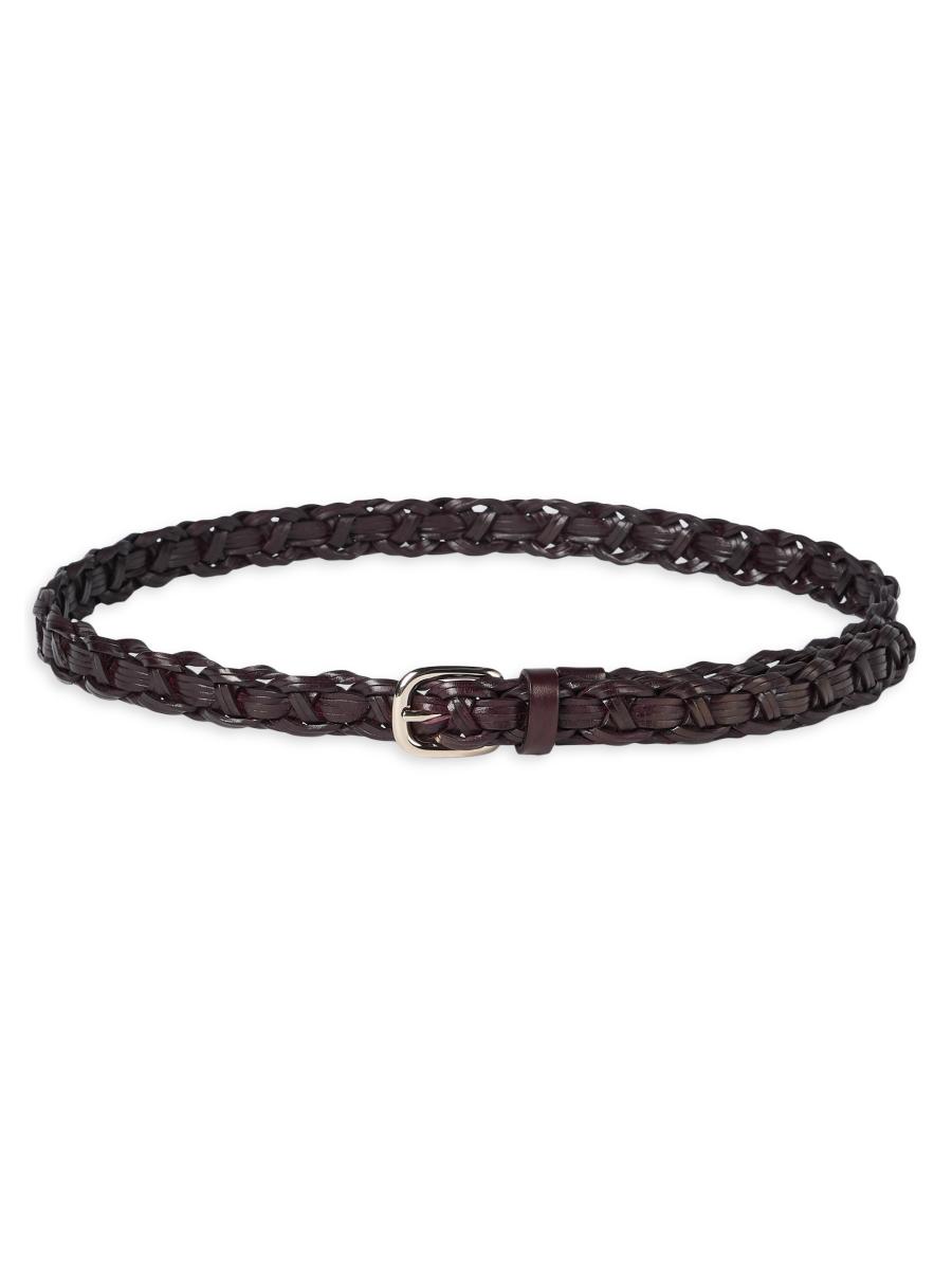 Brunello Cucinelli Leather Braided Belt | Saks Fifth Avenue
