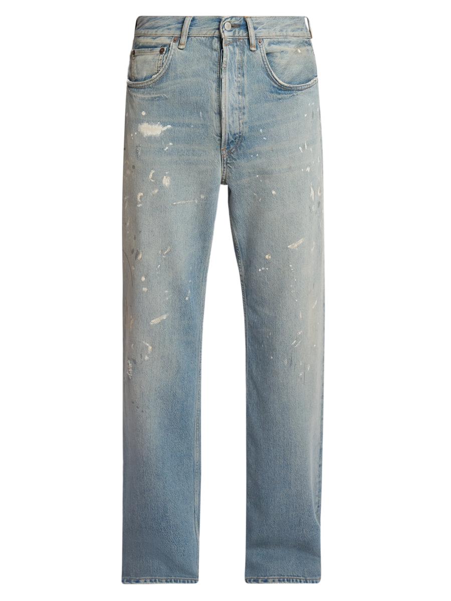 Acne Studios Trafalgar Paint Splatter Straight-Leg Jeans | Saks Fifth ...