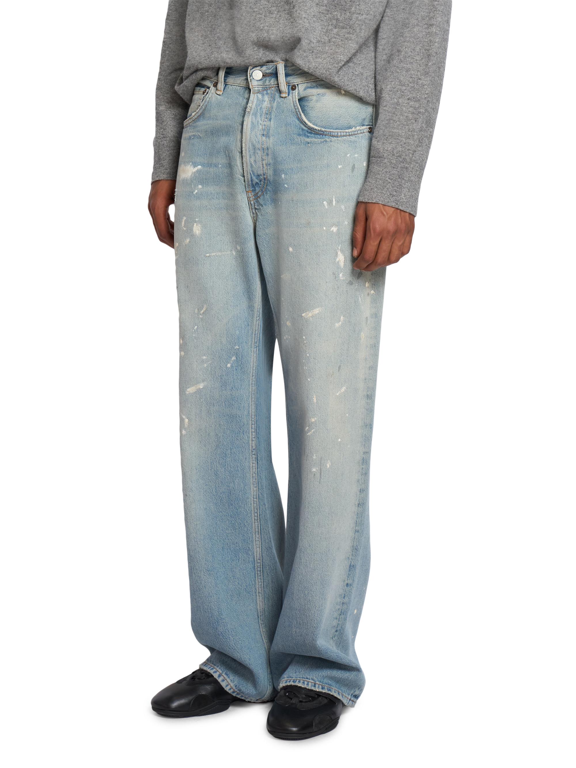 Acne Studios Trafalgar Paint Splatter Straight-Leg Jeans | Saks Fifth ...