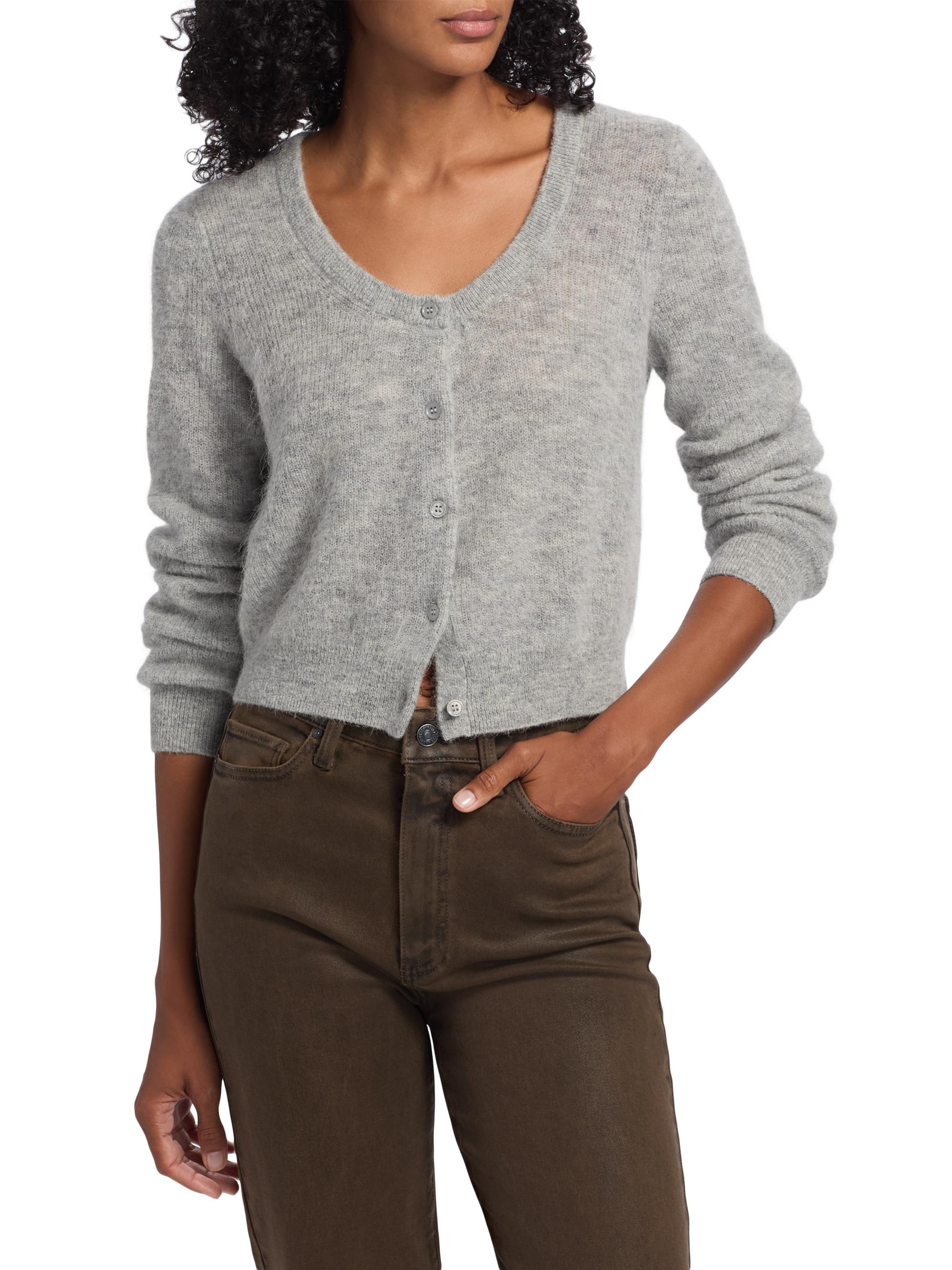 Paige Fortuna Alpaca-Wool Crop Cardigan | Saks Fifth Avenue