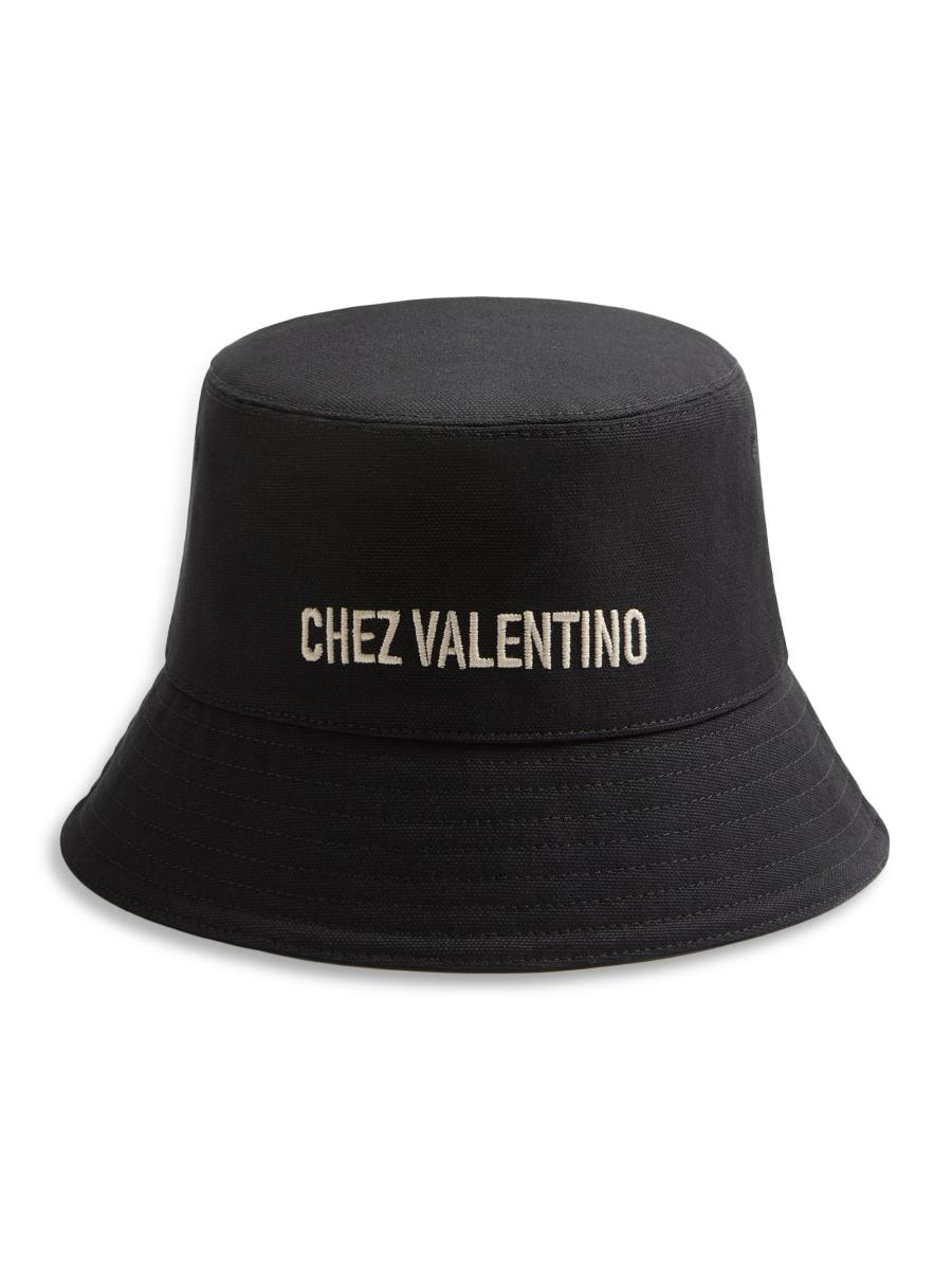 Valentino Garavani Chez Cotton Bucket Hat with Embroidery | Saks Fifth ...
