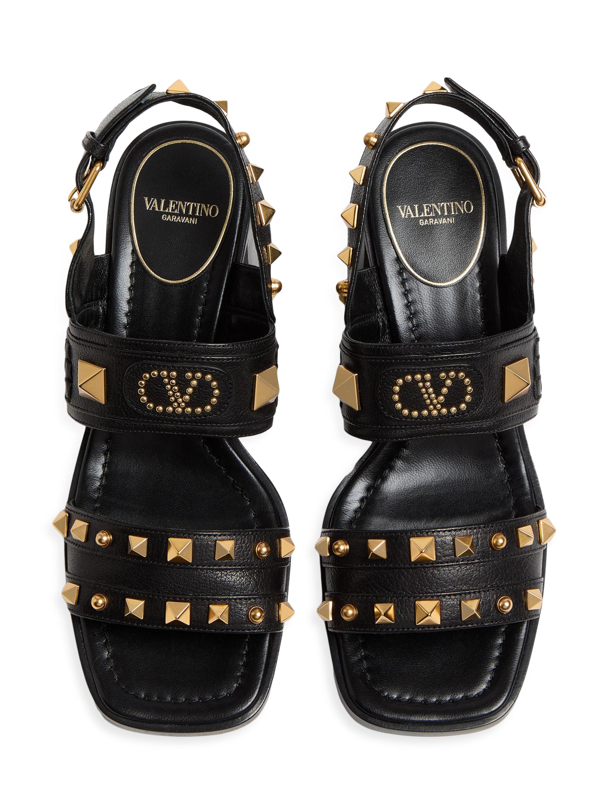 Valentino Garavani Plaster Caster Buffalo 60MM Sandals | Saks Fifth Avenue