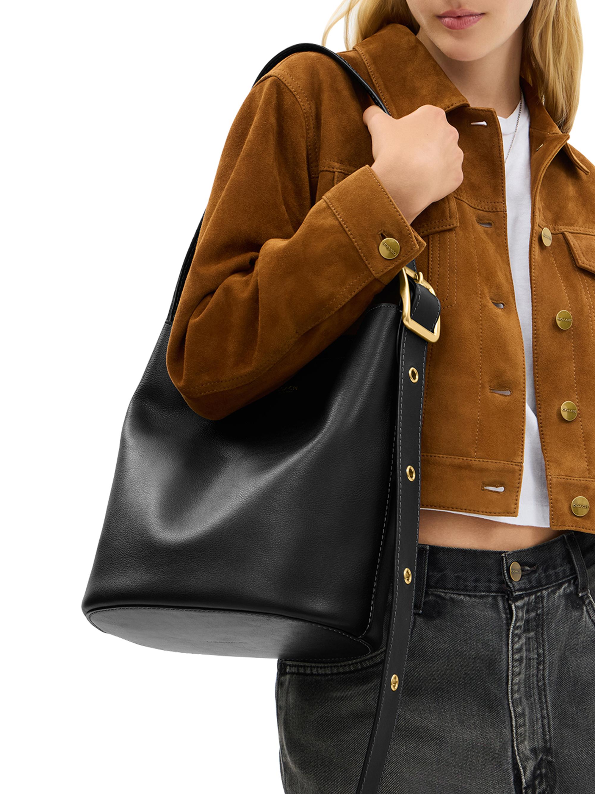 COACH Bleecker Leather Bucket Bag | Saks Fifth Avenue