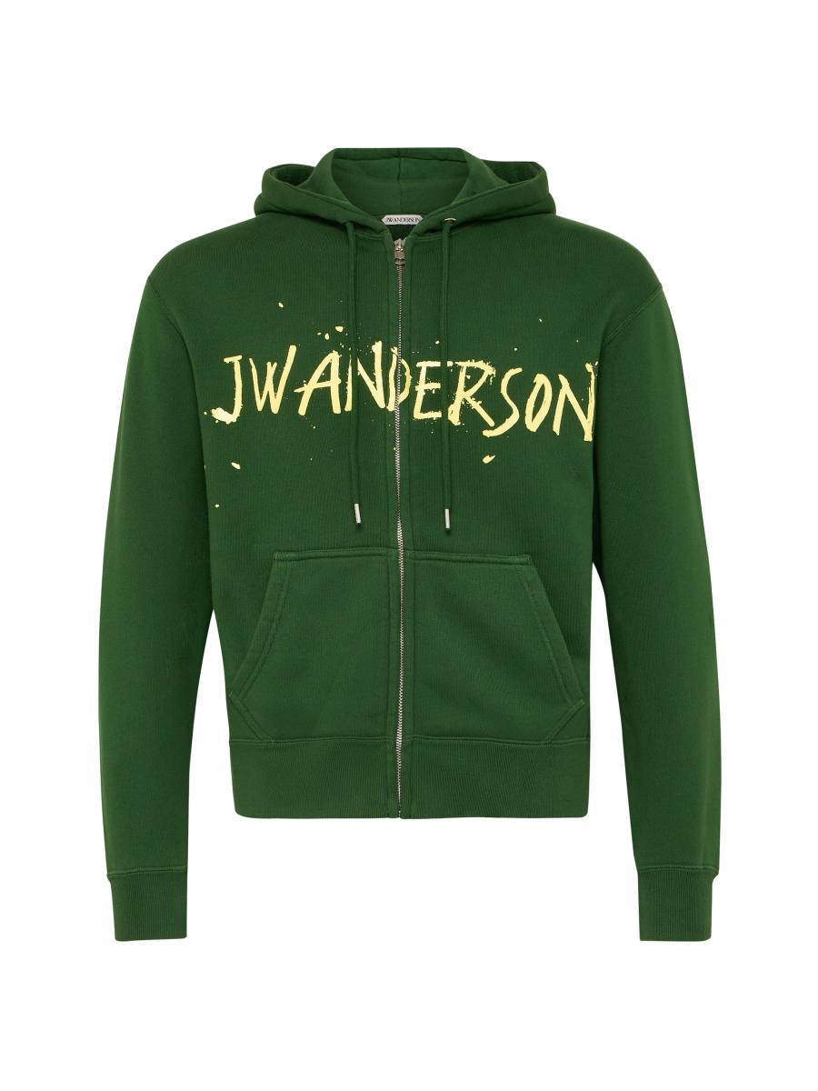 JW Anderson Printed Zip-Up Hoodie | Saks Fifth Avenue