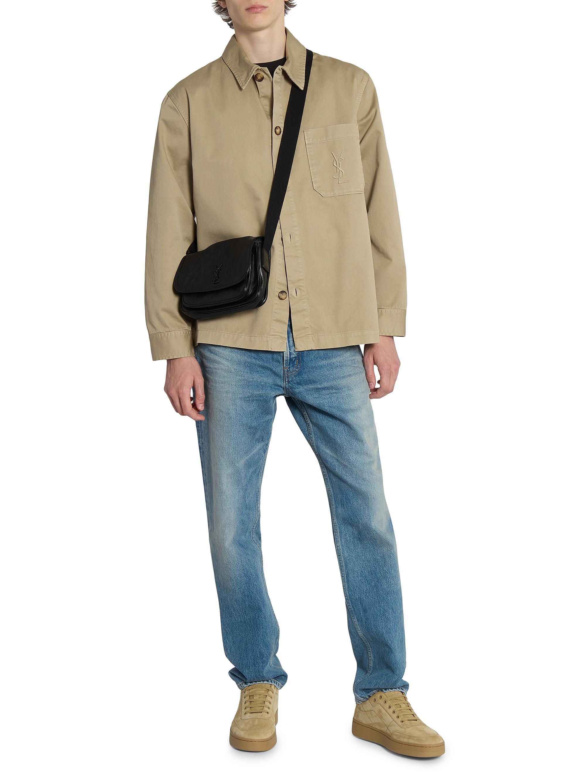 Saint Laurent Niki Small Messenger in Grained Leather | Saks Fifth Avenue