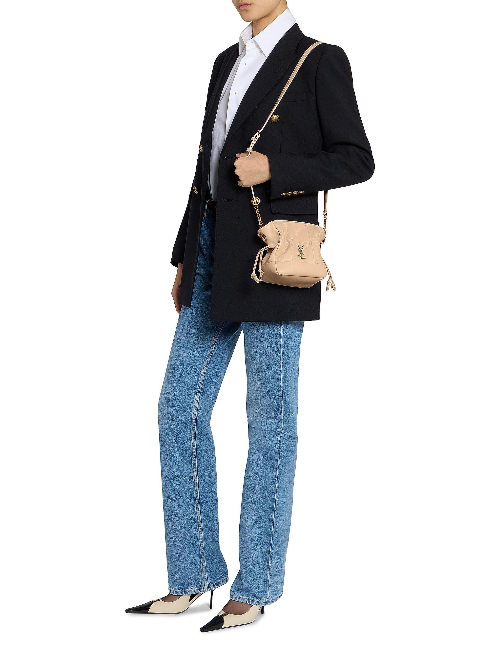 Saint Laurent Jamie Mini Shoulder Pouch in Lambskin | Saks Fifth Avenue