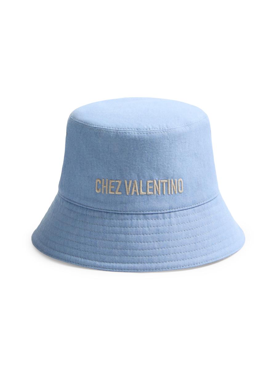 Valentino Garavani Chez Denim Bucket Hat with Embroidery | Saks Fifth ...