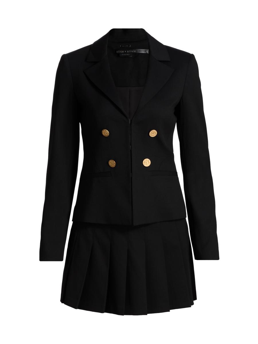 Alice + Olivia Mya Blazer Pleated Minidress | Saks Fifth Avenue