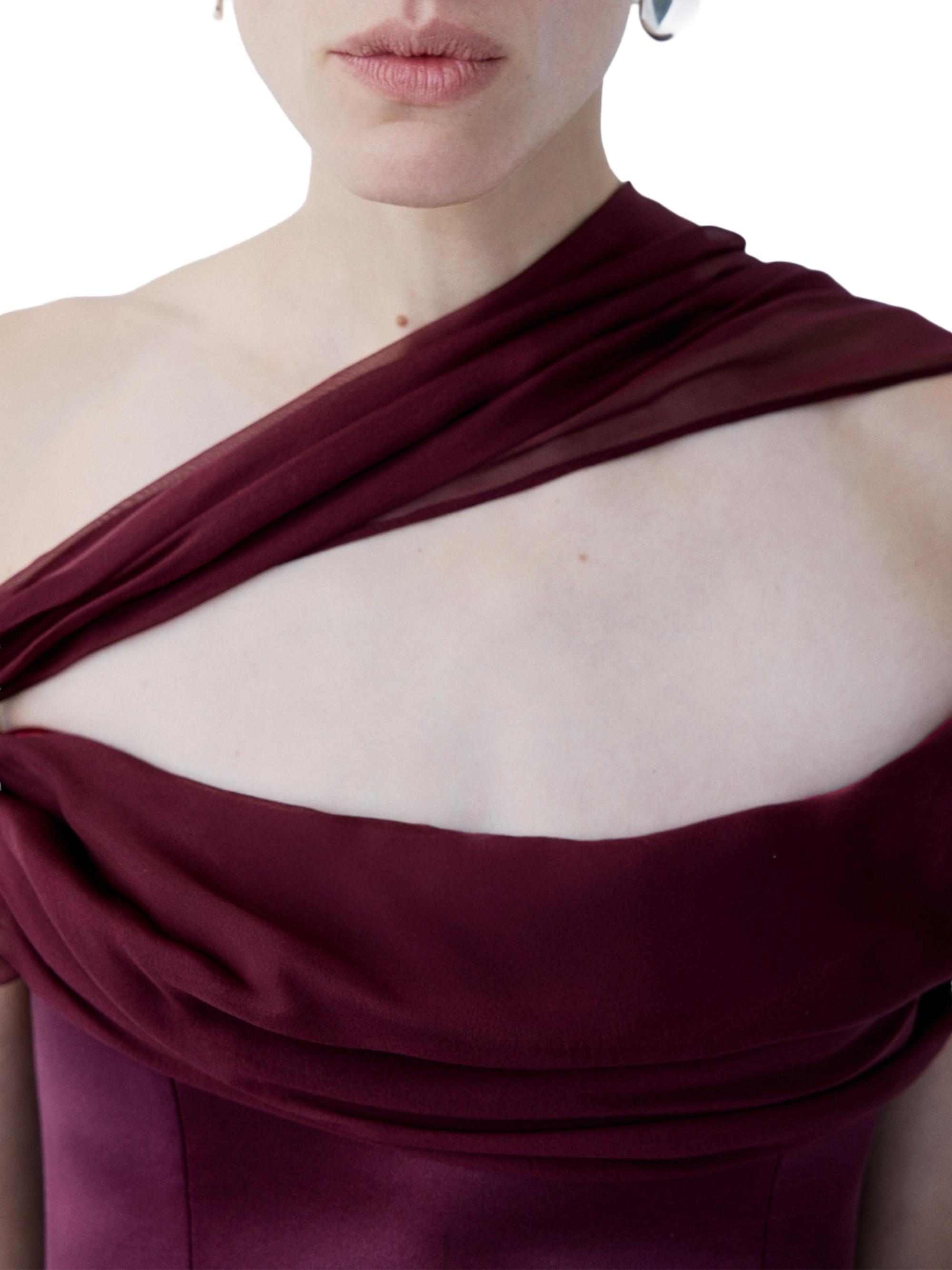The New Arrivals Ilkyaz Ozel Julietta Satin Draped Corset Gown | Saks ...