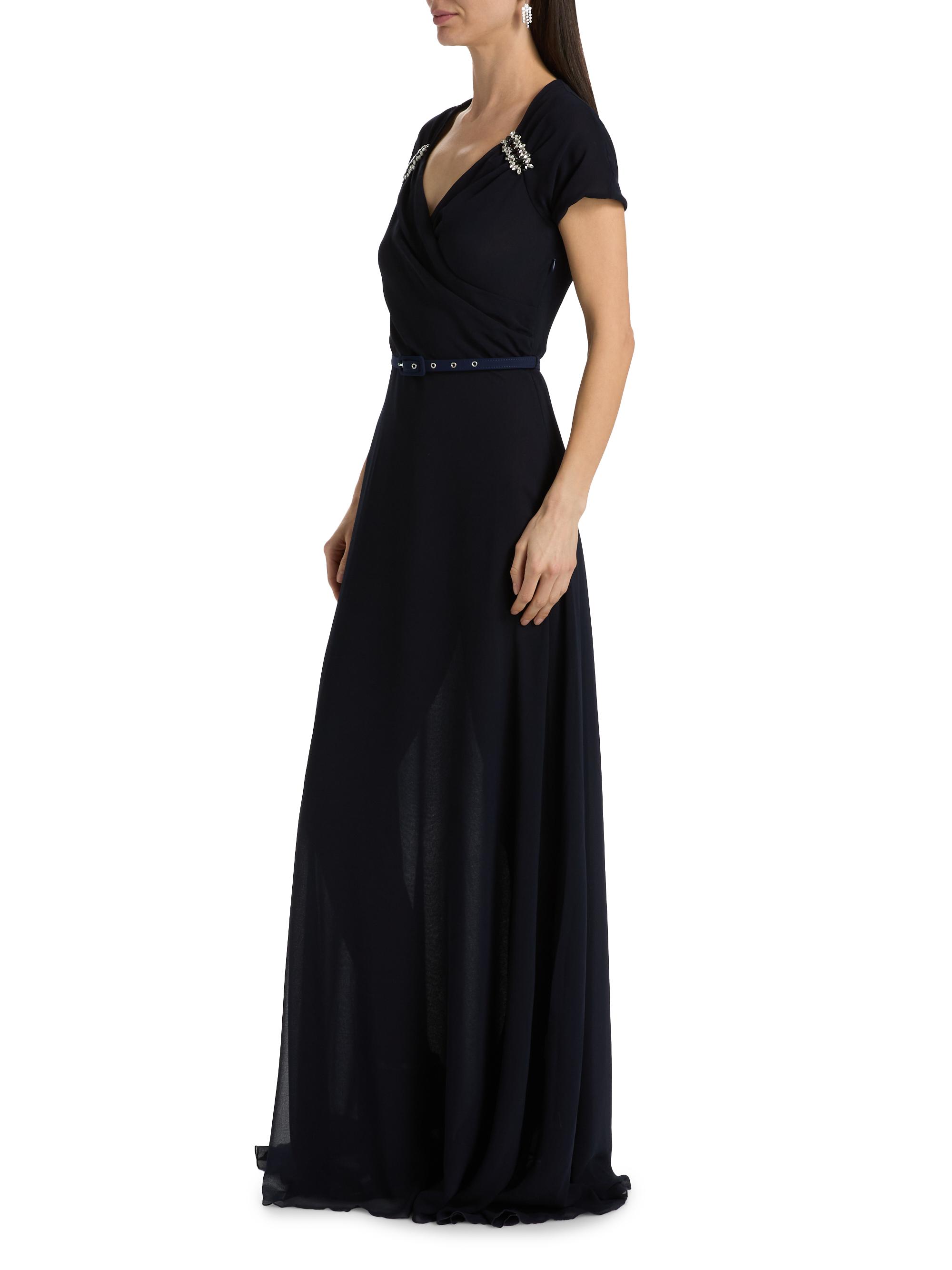 Chiara Boni La Petite Robe Slavka Belted Georgette Gown | Saks Fifth Avenue