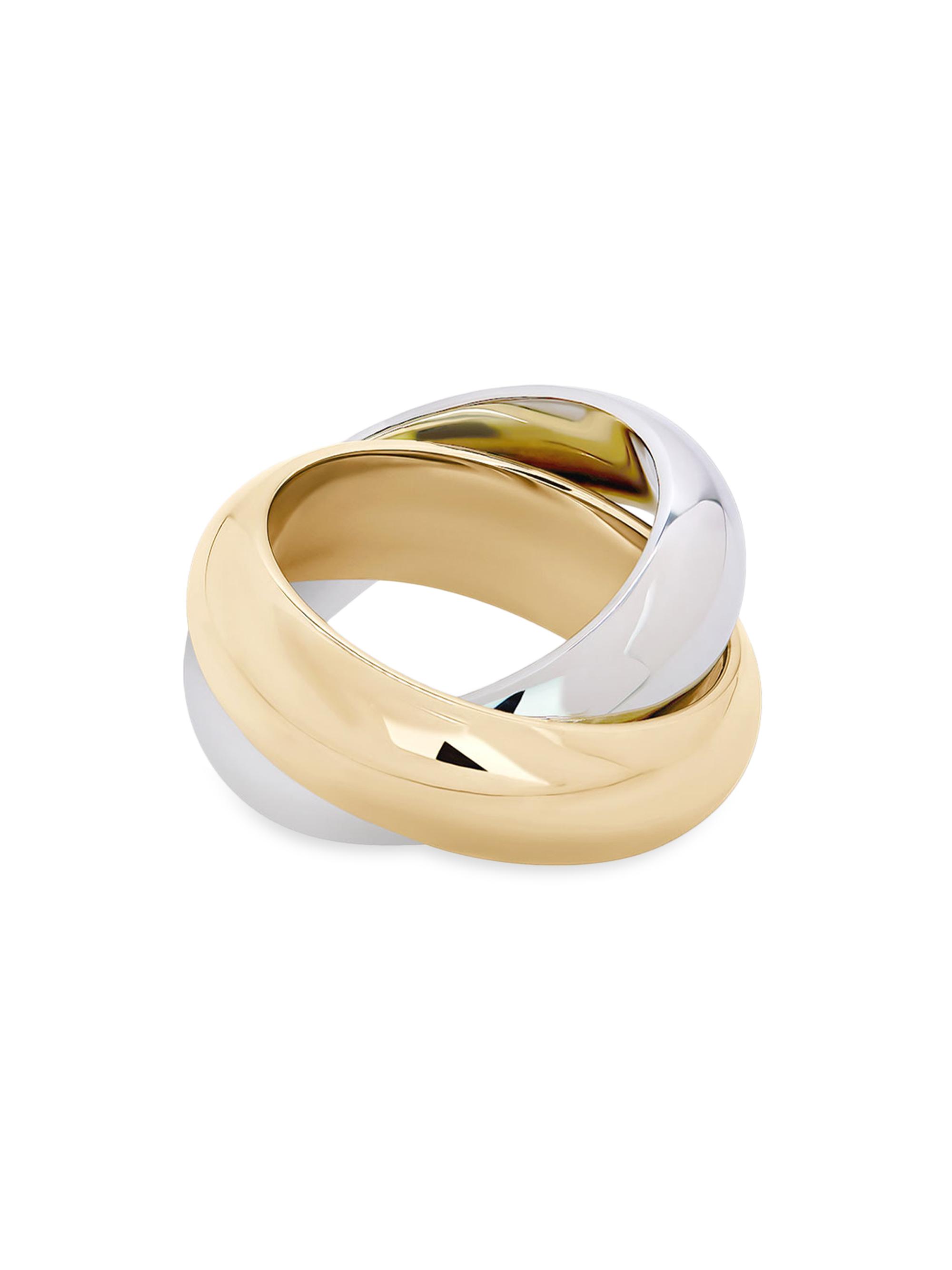 Shashi Ross 14K-Gold-Plated Twisted Ring | Saks Fifth Avenue