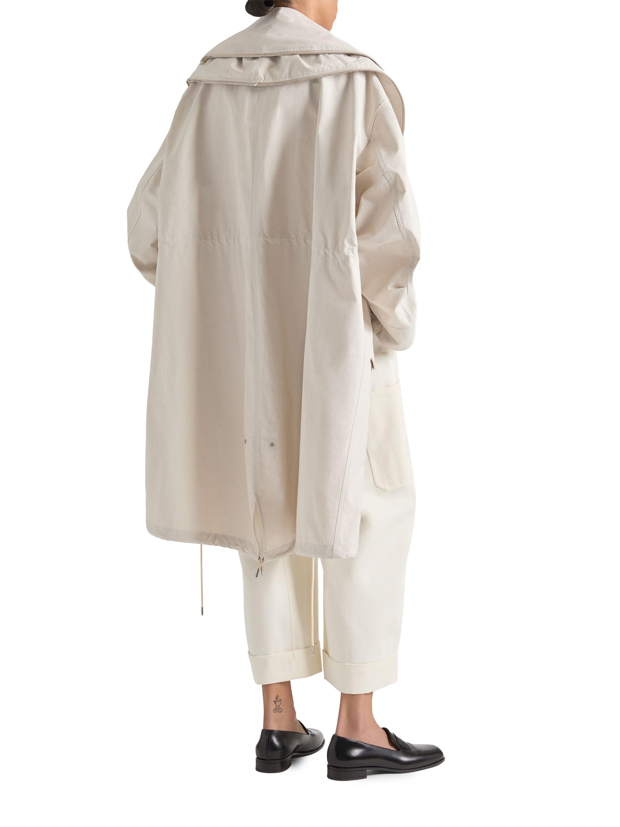 Givenchy Parka with Zipped Shawl Collar in Cotton | Saks Fifth Avenue