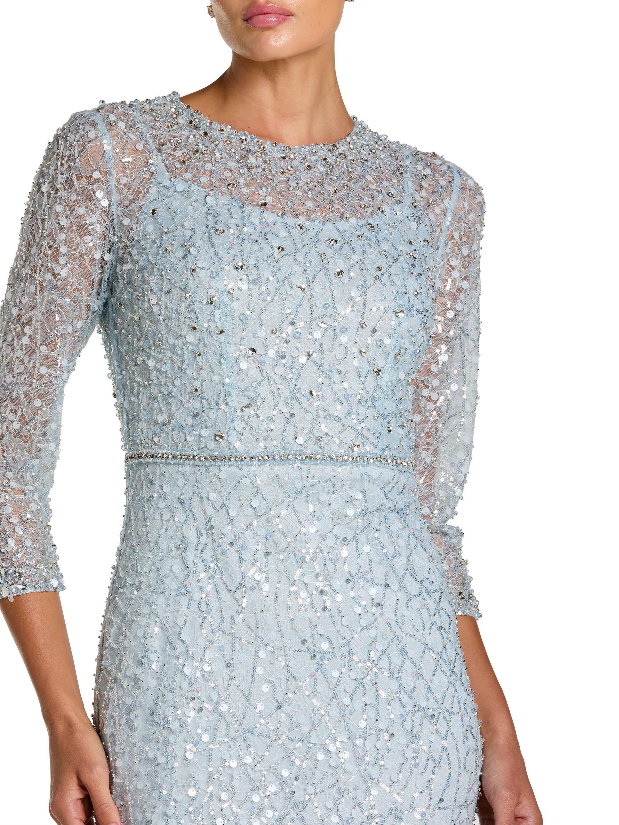 Mac Duggal Embellished Lace Column Gown | Saks Fifth Avenue