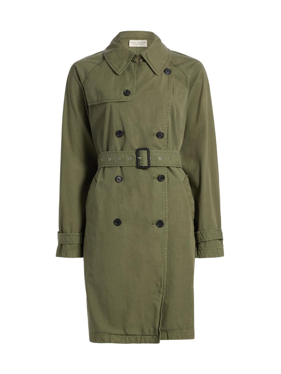 Nili Lotan Ameline Cotton Trench Coat | Saks Fifth Avenue