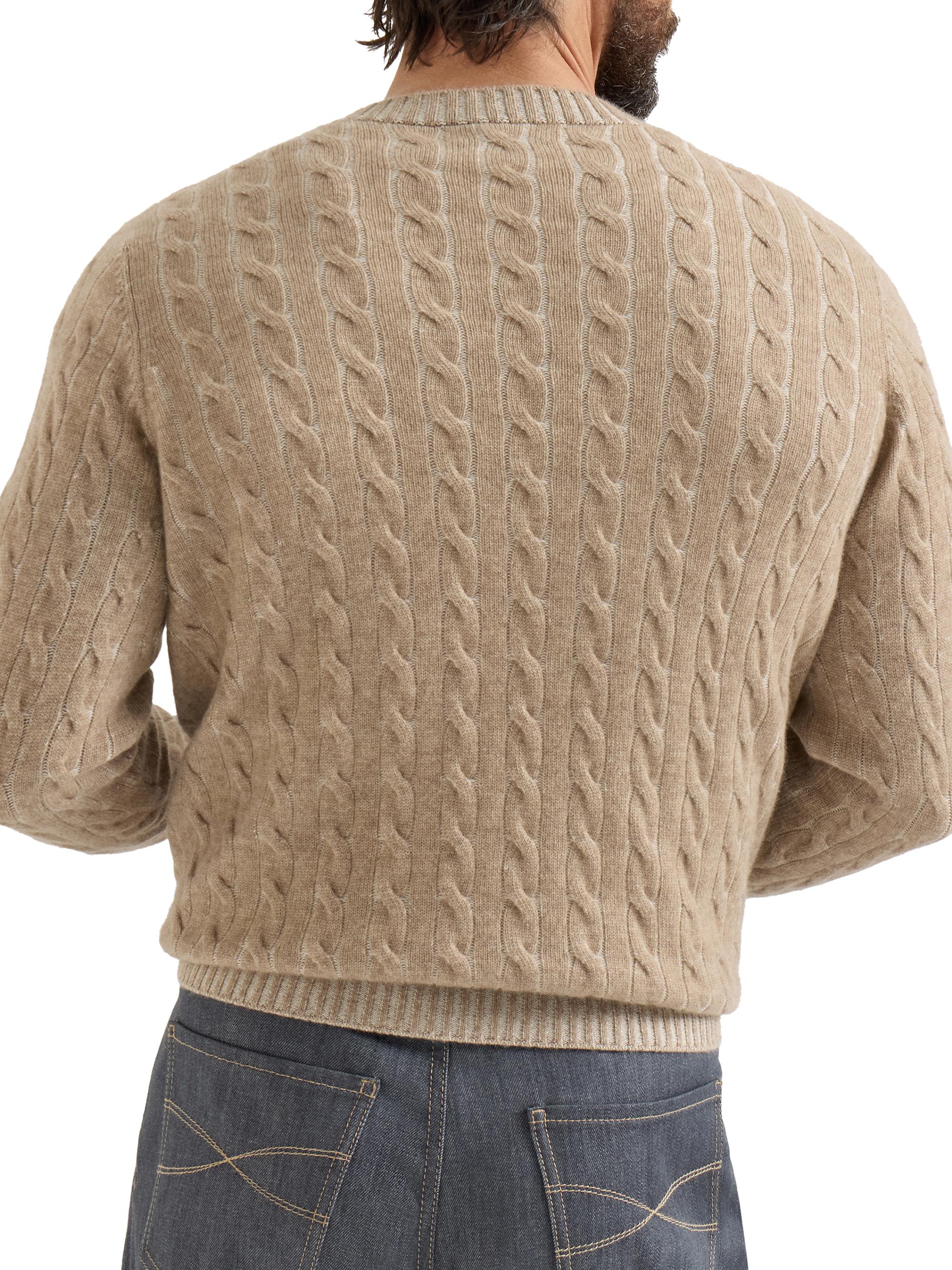 Brunello Cucinelli Cashmere Vanisé Cable Knit Sweater | Saks Fifth Avenue