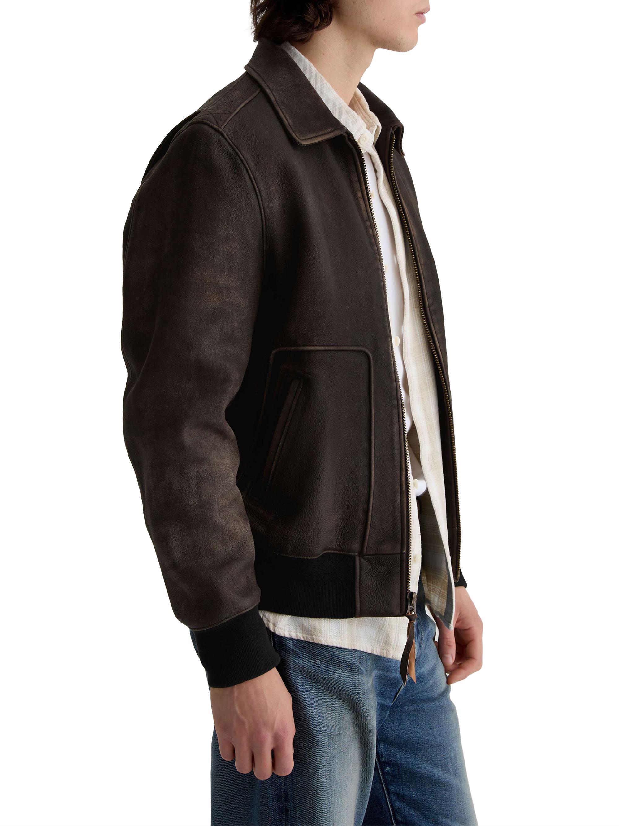 AG Jeans Charles Leather Adventure Jacket | Saks Fifth Avenue