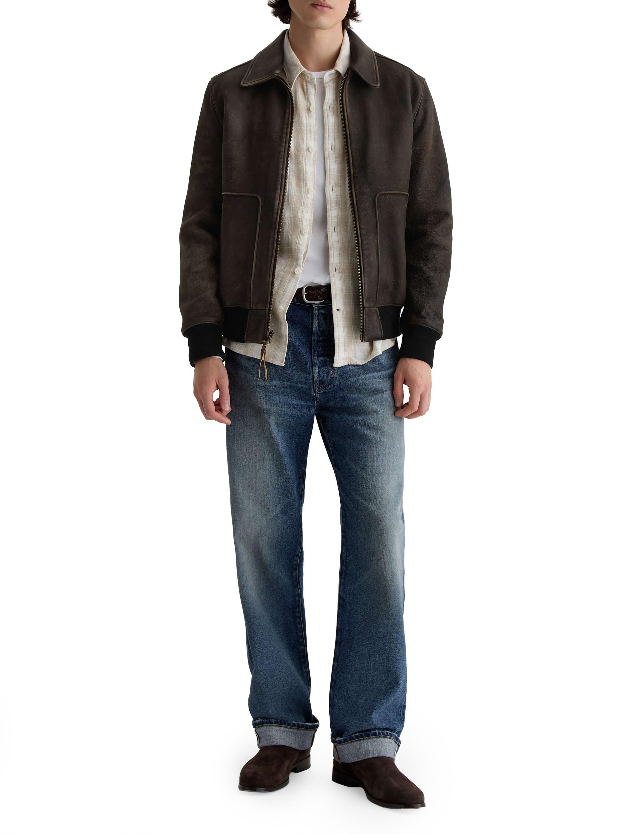 AG Jeans Charles Leather Adventure Jacket | Saks Fifth Avenue