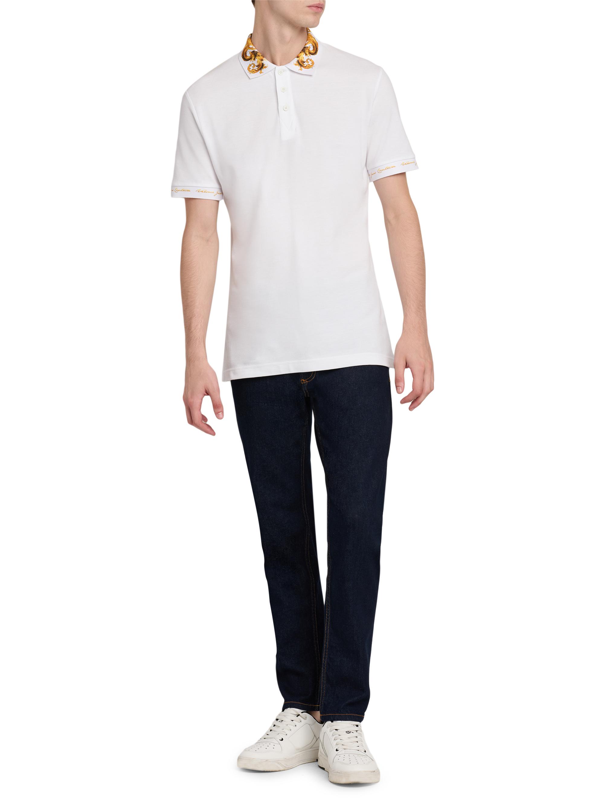 Versace Jeans Couture Barocco Polo T-Shirt | Saks Fifth Avenue