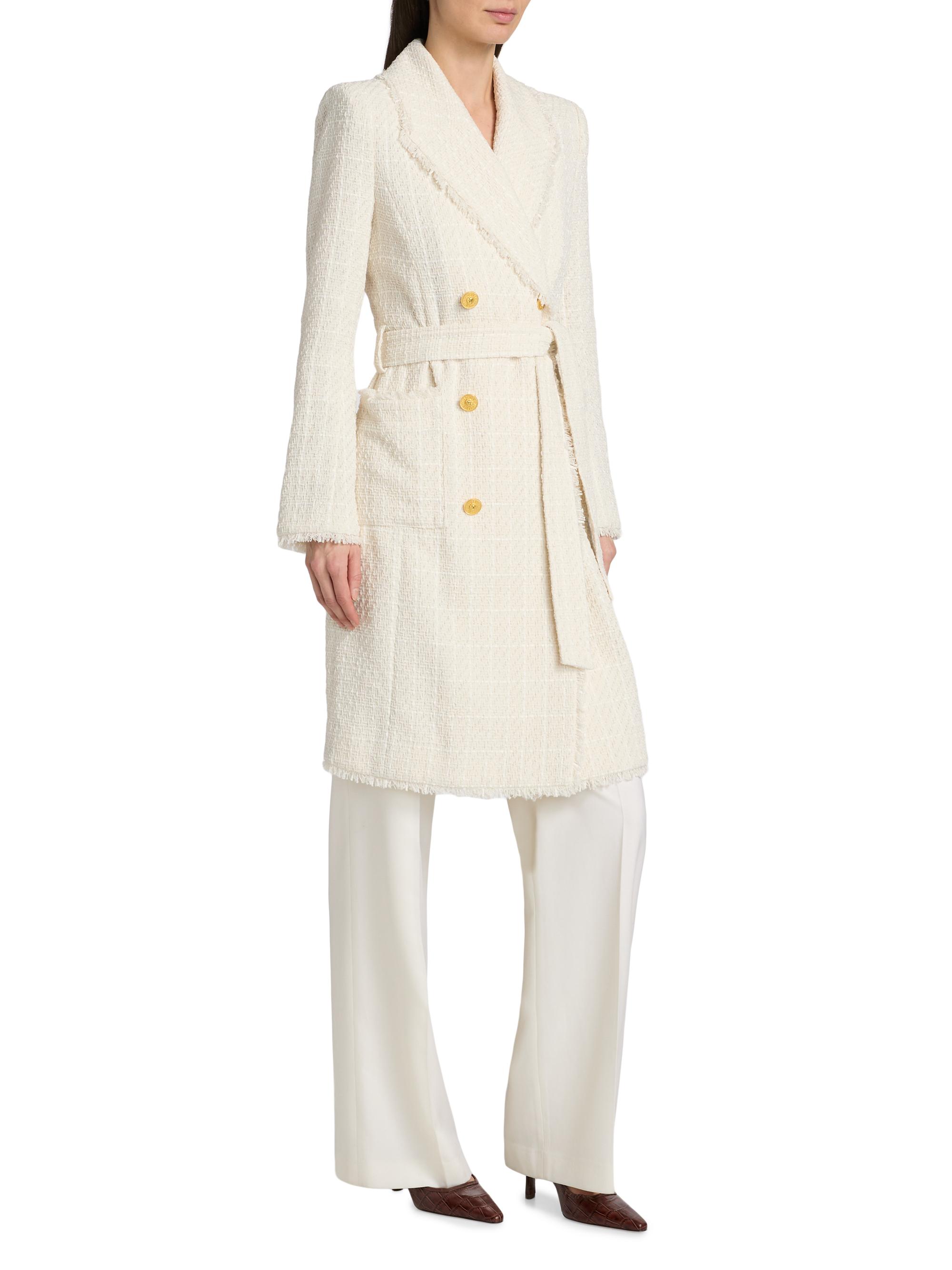 L'AGENCE Cooper Unlined Tweed Coat | Saks Fifth Avenue