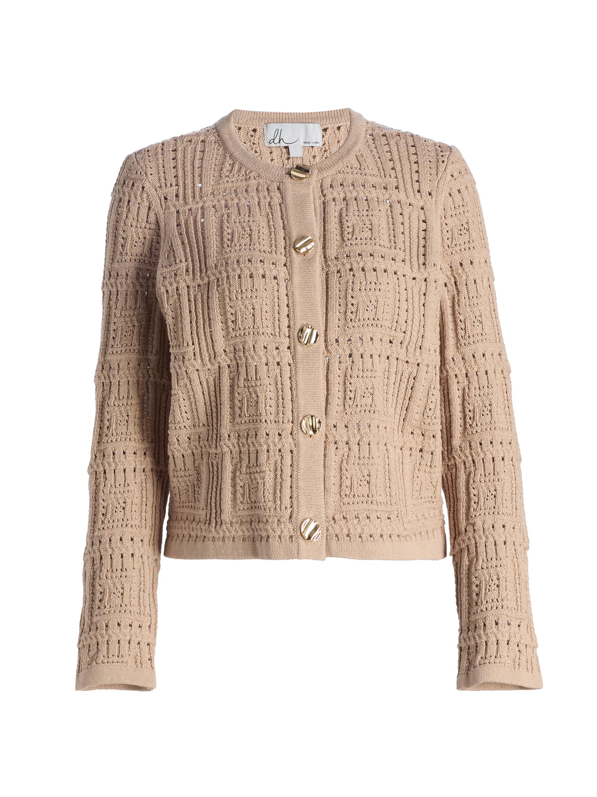 dh New York Helena Granny Square Cardigan | Saks Fifth Avenue
