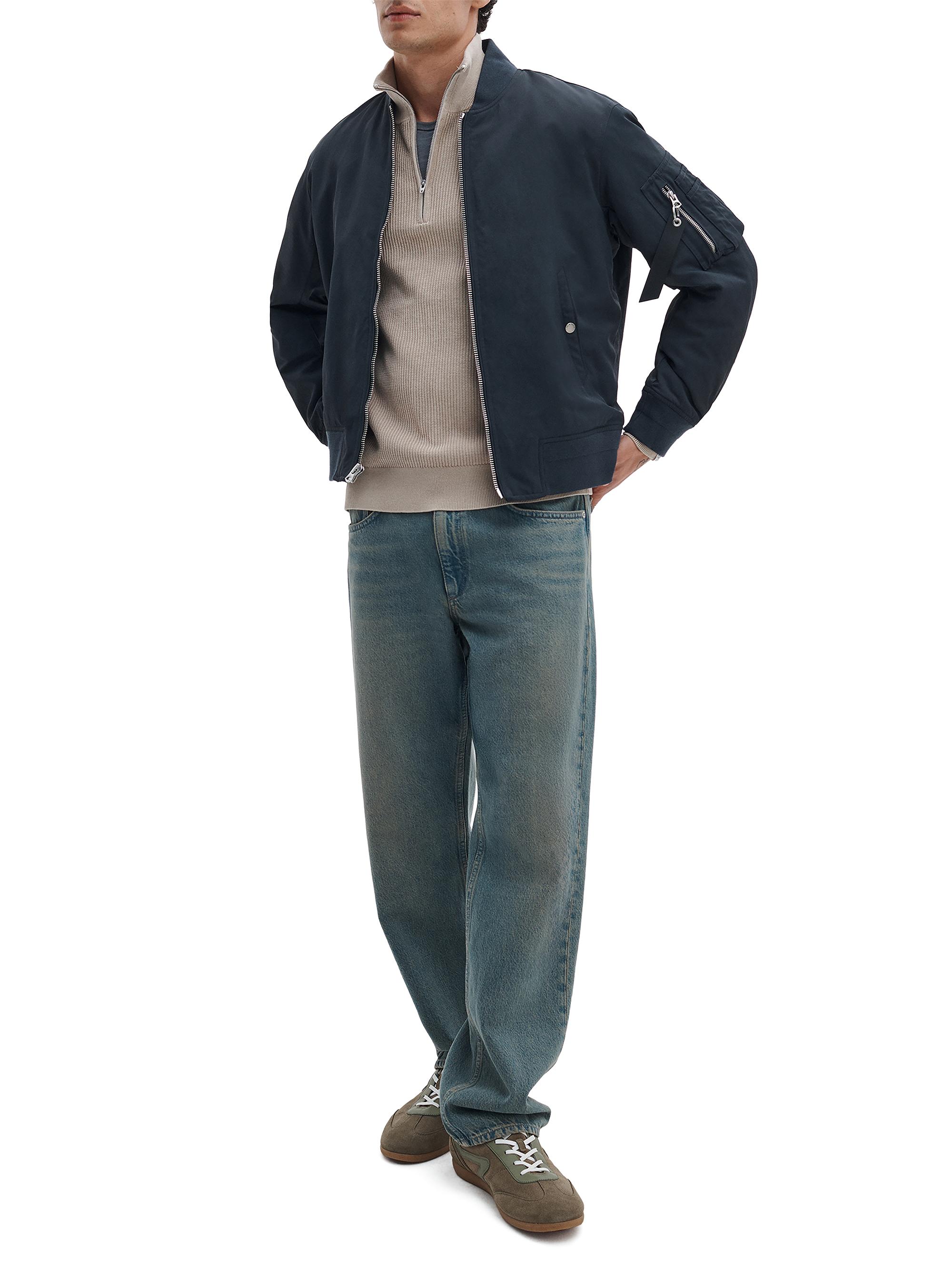 rag & bone Caden Quarter-Zip Cotton-Blend Sweater | Saks Fifth Avenue