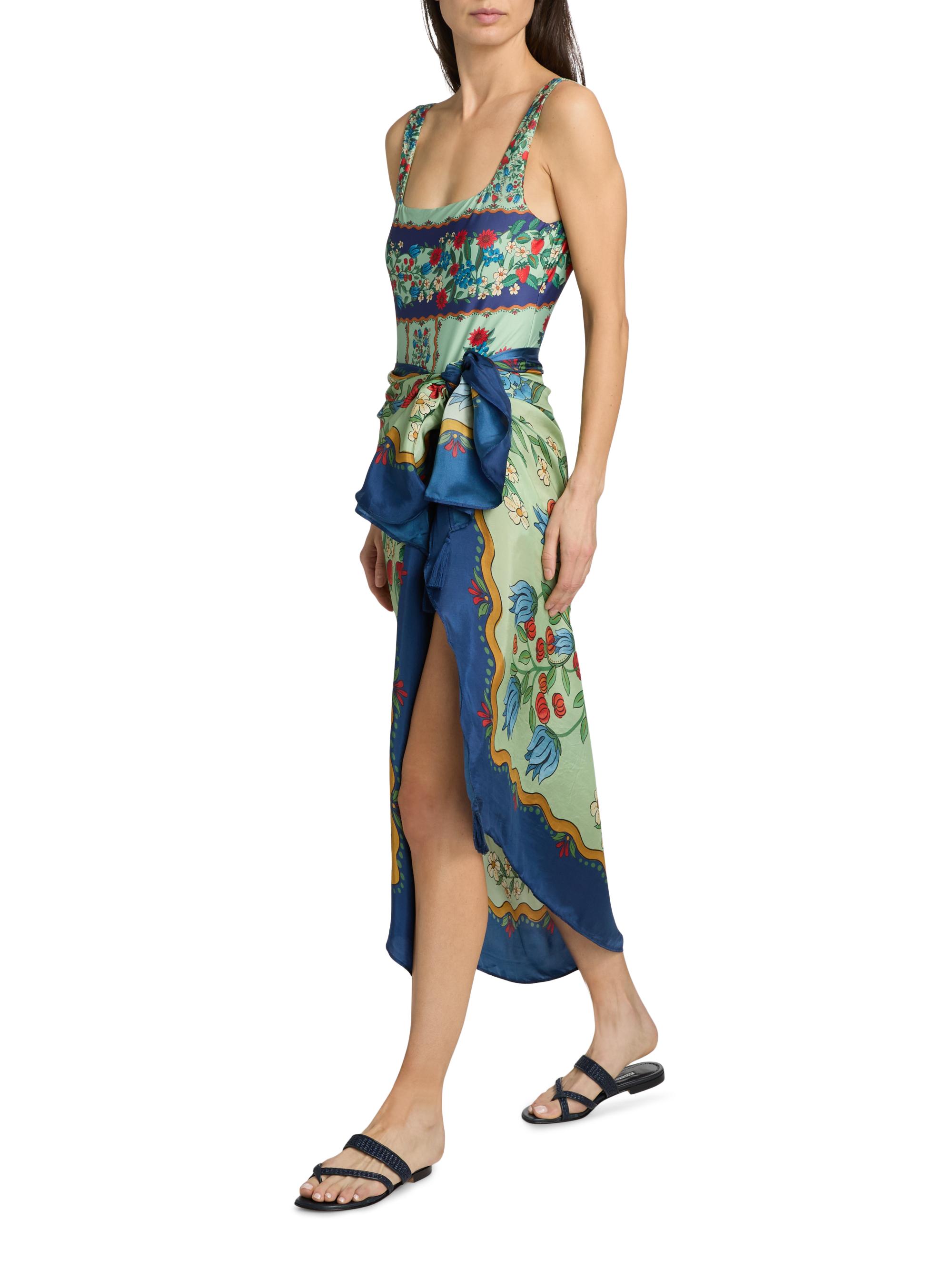 Farm Rio Fruit Beauty Faded Printed Cotton Sarong | Saks Fifth Avenue
