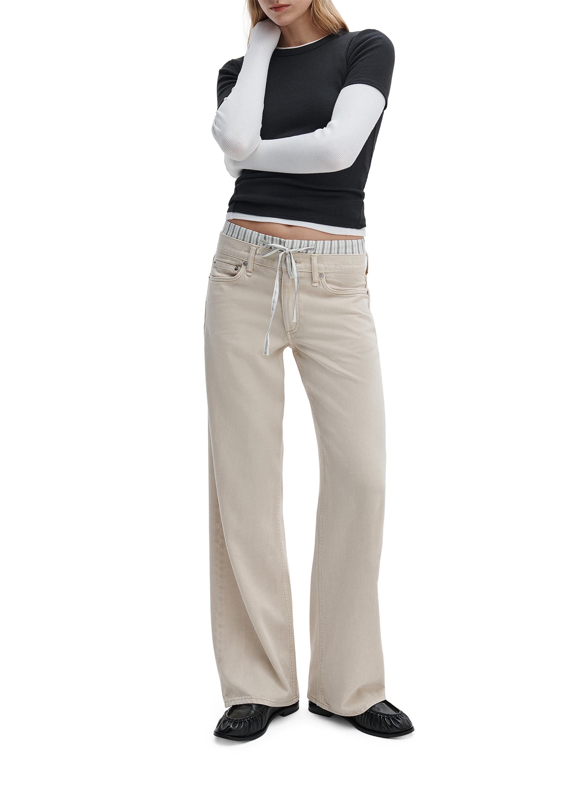rag & bone Saige Full Boxer Straight-Leg Pants | Saks Fifth Avenue