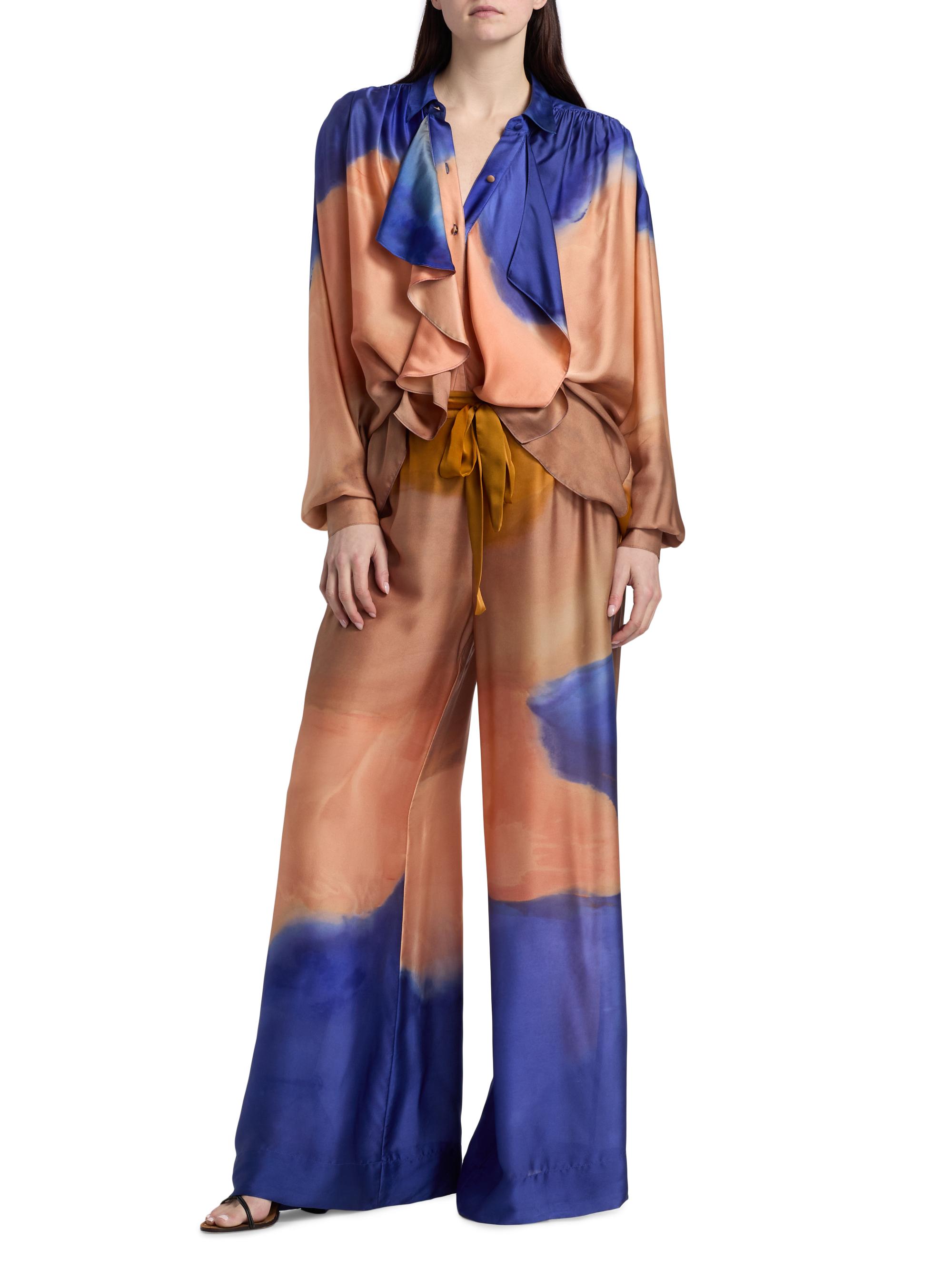 Ulla Johnson Gesture Printed Silk Blouse | Saks Fifth Avenue
