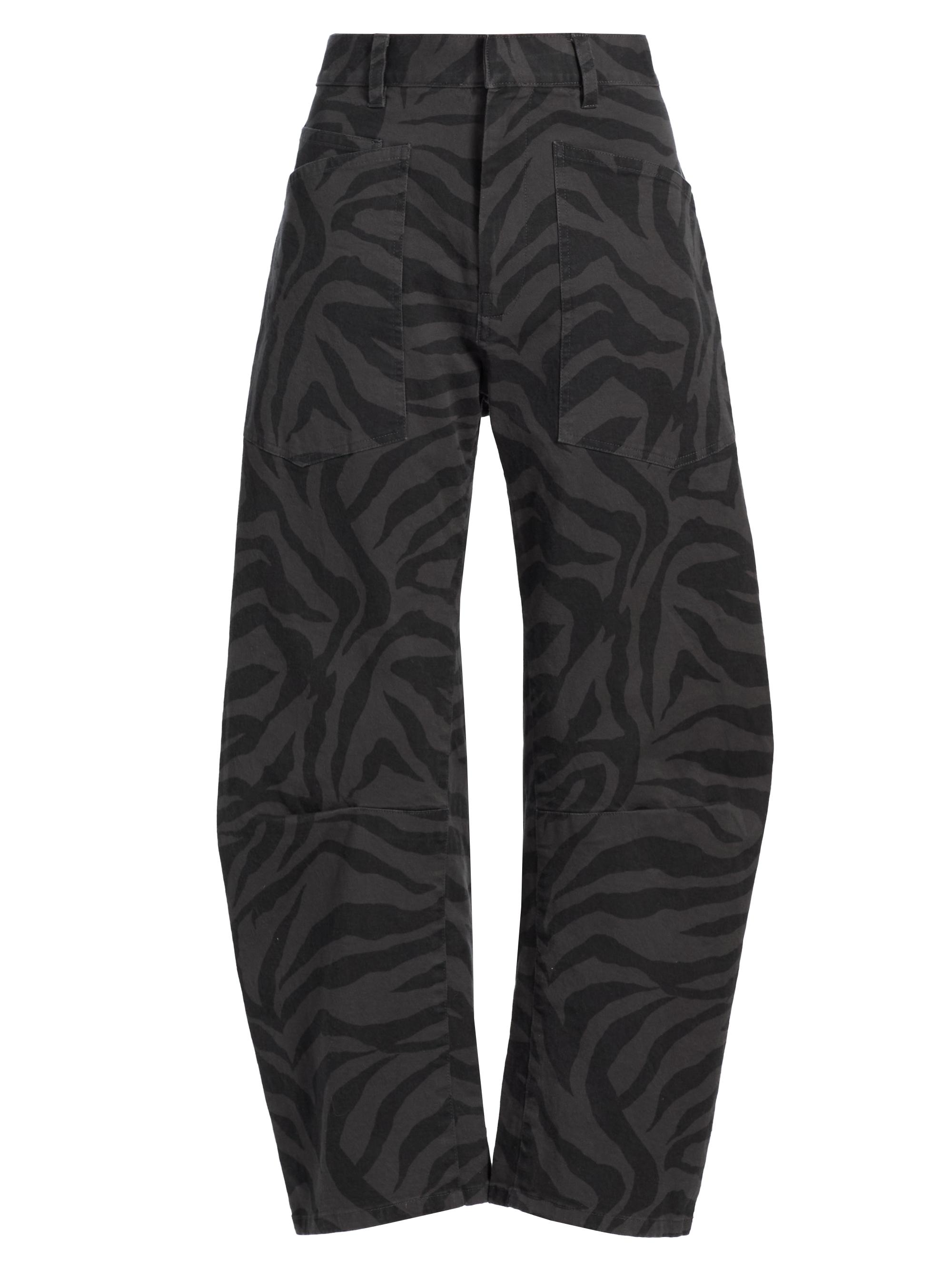 Nili Lotan Shon Animal-Print Stretch-Cotton Barrel Pants | Saks Fifth ...