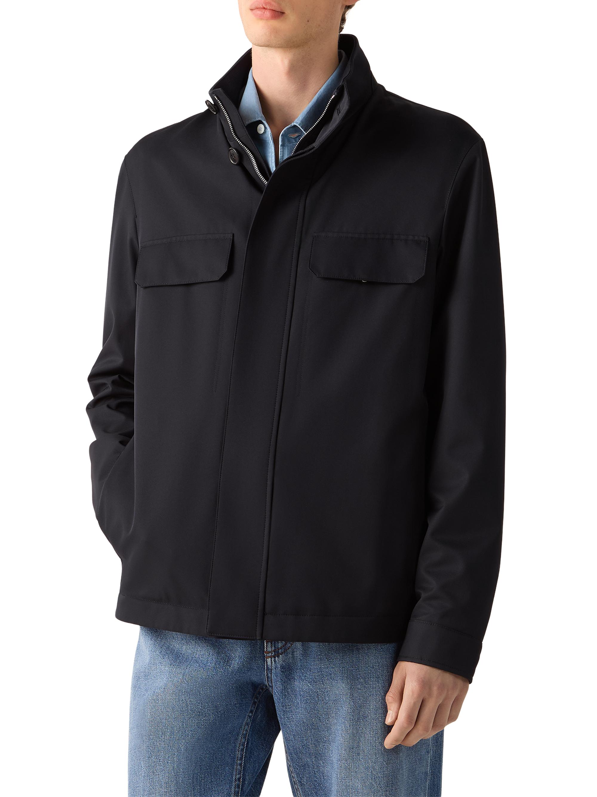 ZEGNA Microfiber Motorin 125CC Field Jacket | Saks Fifth Avenue