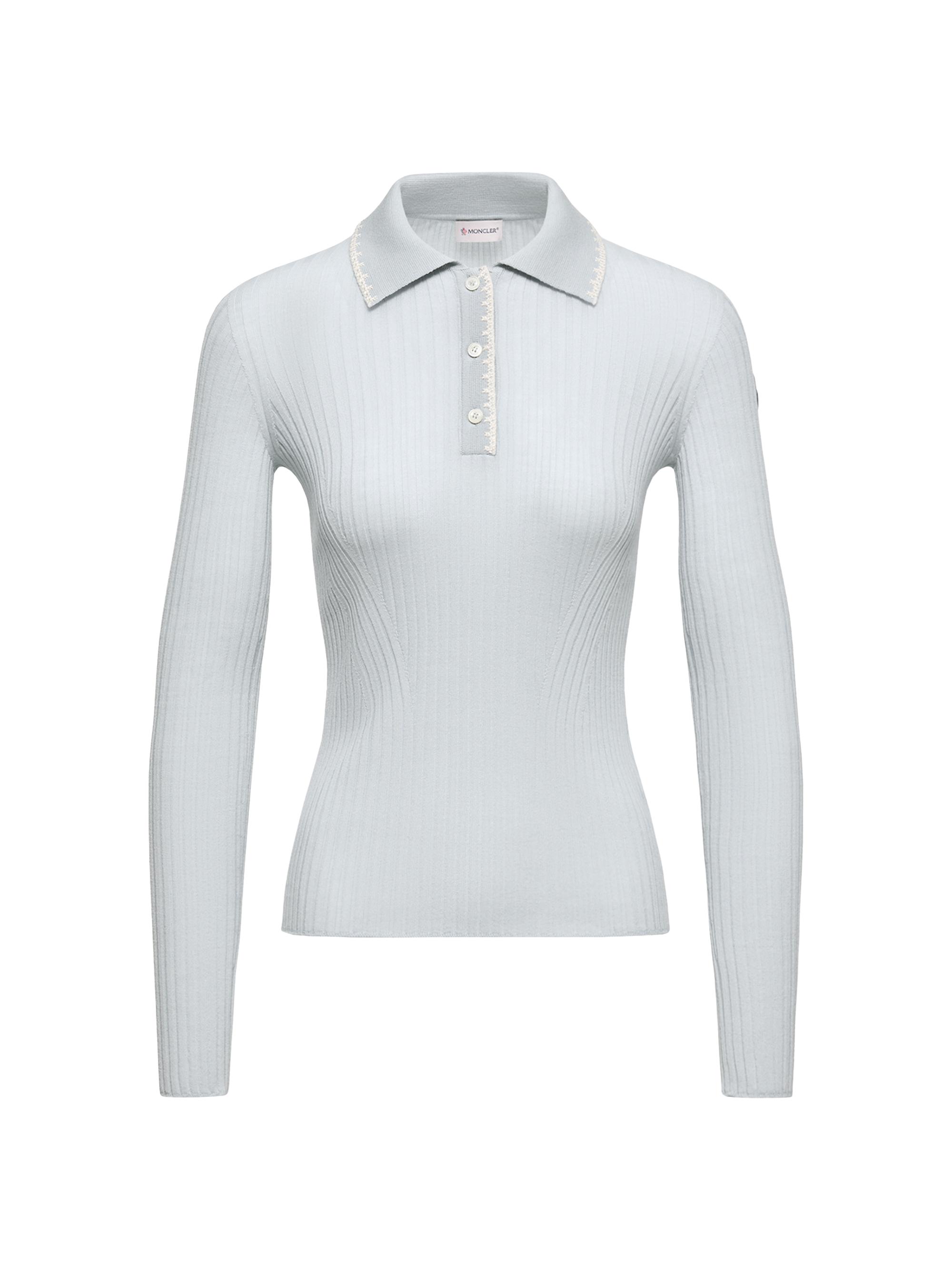 Moncler Polo Shirt in Wool | Saks Fifth Avenue
