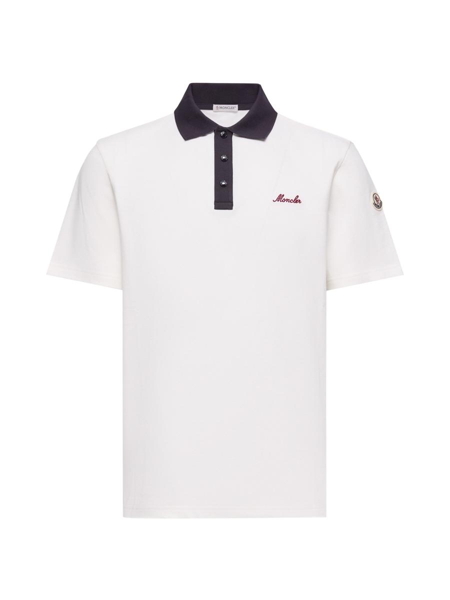 Moncler Polo Shirt in Cotton Piquet | Saks Fifth Avenue