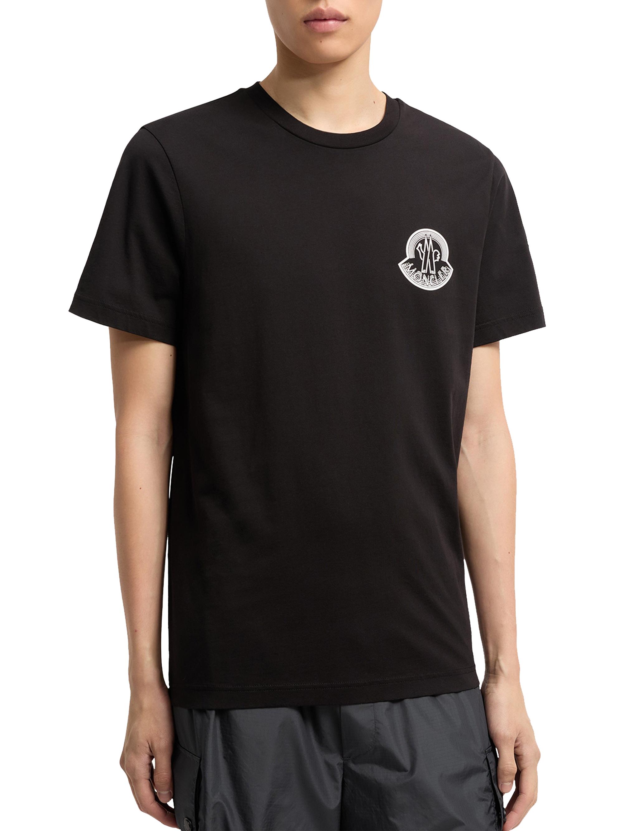 Moncler Crew Neck T-Shirt in Cotton Jersey | Saks Fifth Avenue
