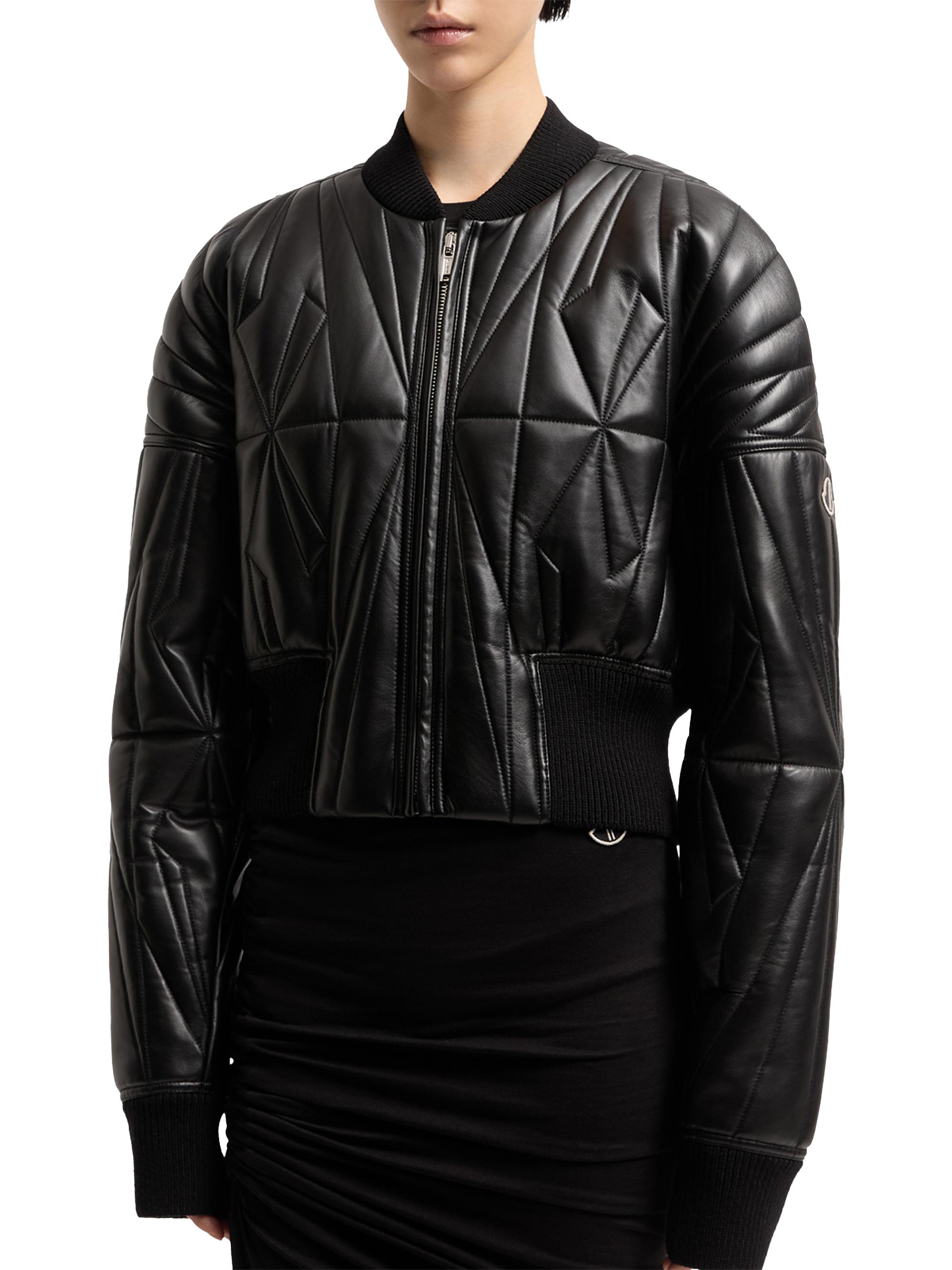 Moncler Moncler + Rick Owens Geocamo Jacket in Leather | Saks Fifth Avenue