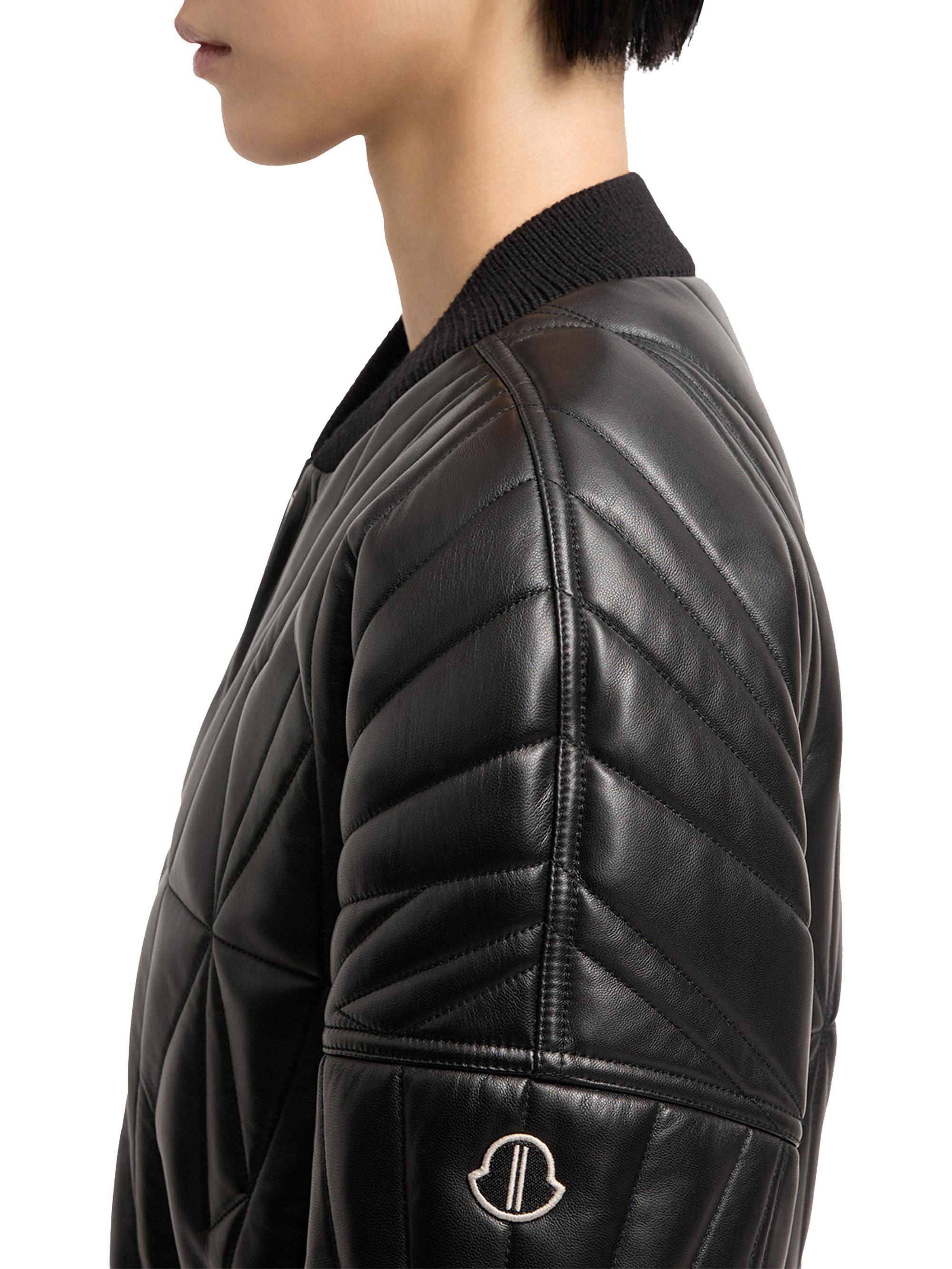 Moncler Moncler + Rick Owens Geocamo Jacket in Leather | Saks Fifth Avenue