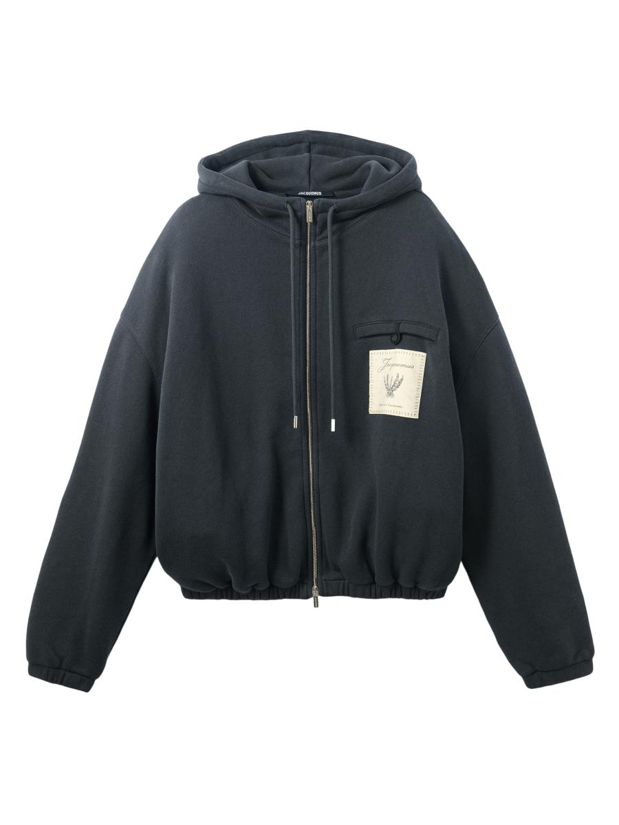 Jacquemus Logo Zip-Up Hoodie | Saks Fifth Avenue