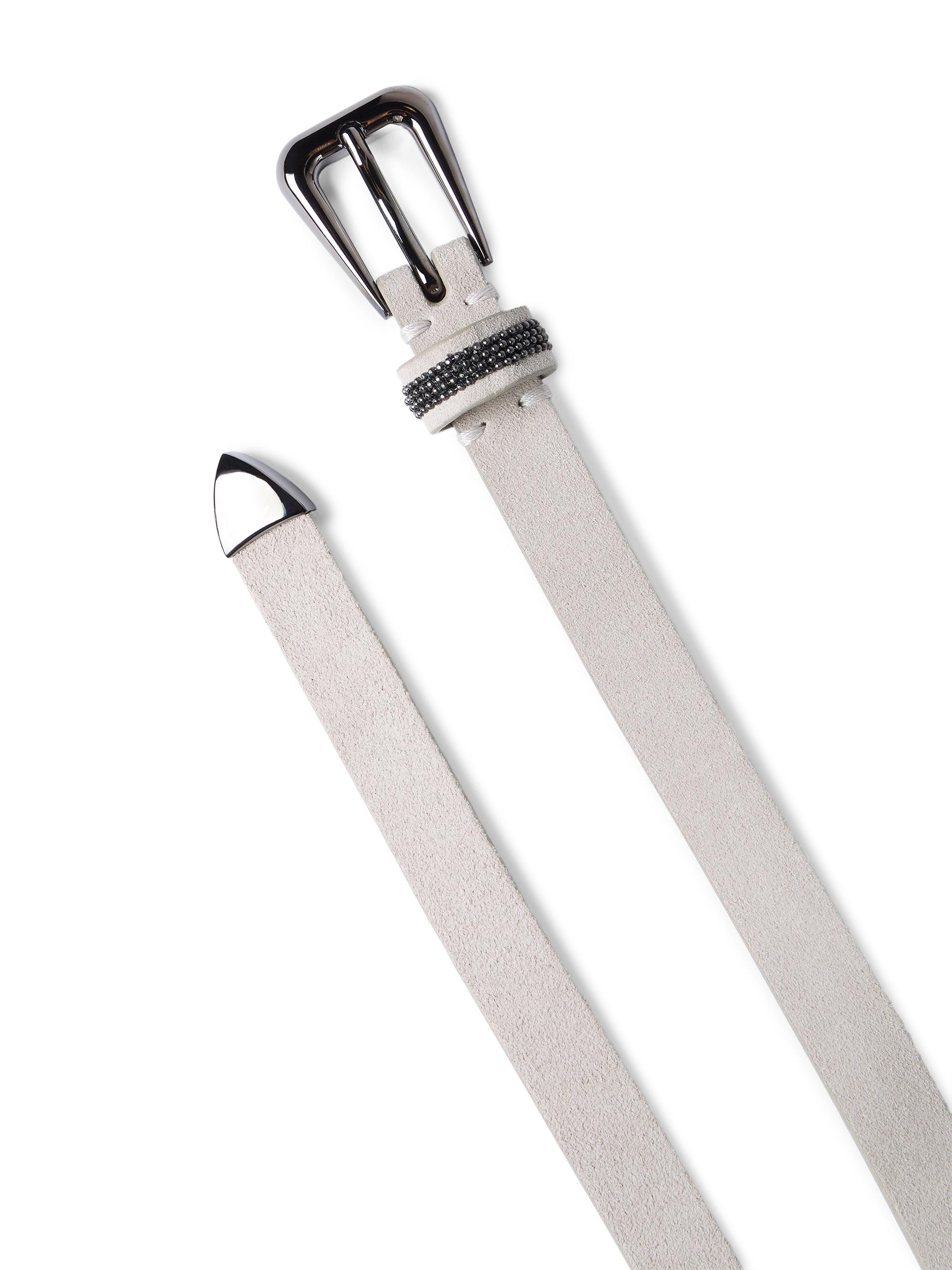 Brunello Cucinelli Suede Belt with Shiny Loop | Saks Fifth Avenue